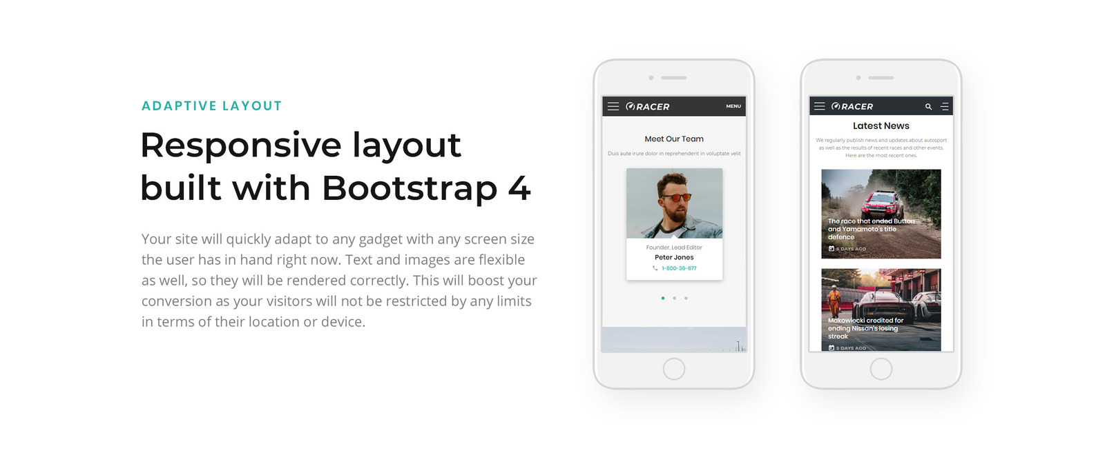 Racer - Car Sports News Website Template - TemplateMonster