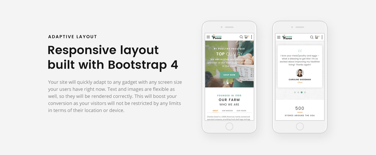 Chicken Good - Poultry Farm Multipage HTML Website Template