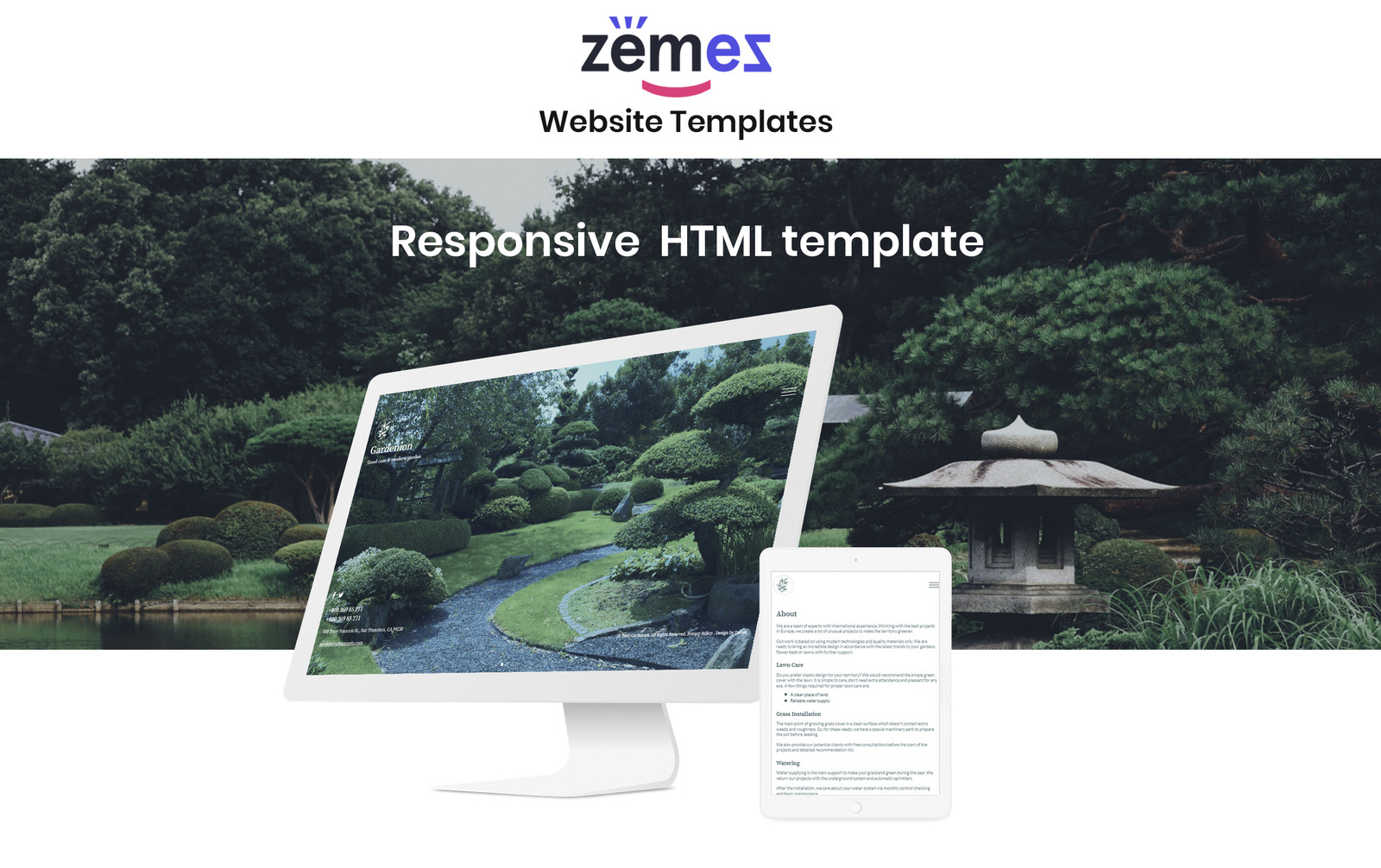 Gardenion - Landscape and Garden Design Website Template