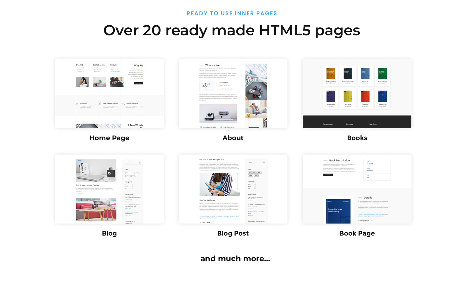 BookHouse - City Library Website Template - TemplateMonster