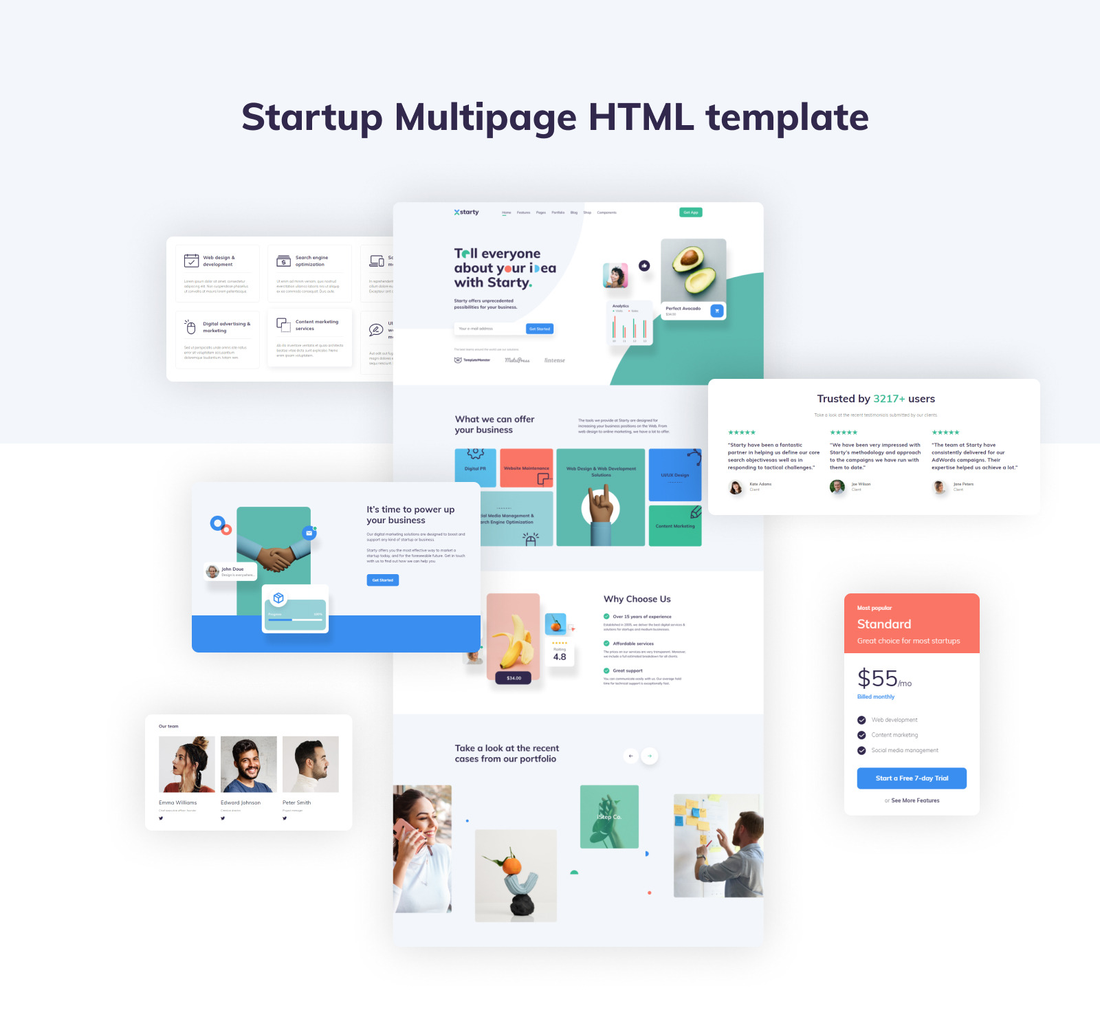 Starty - IT Startup Company Website Template