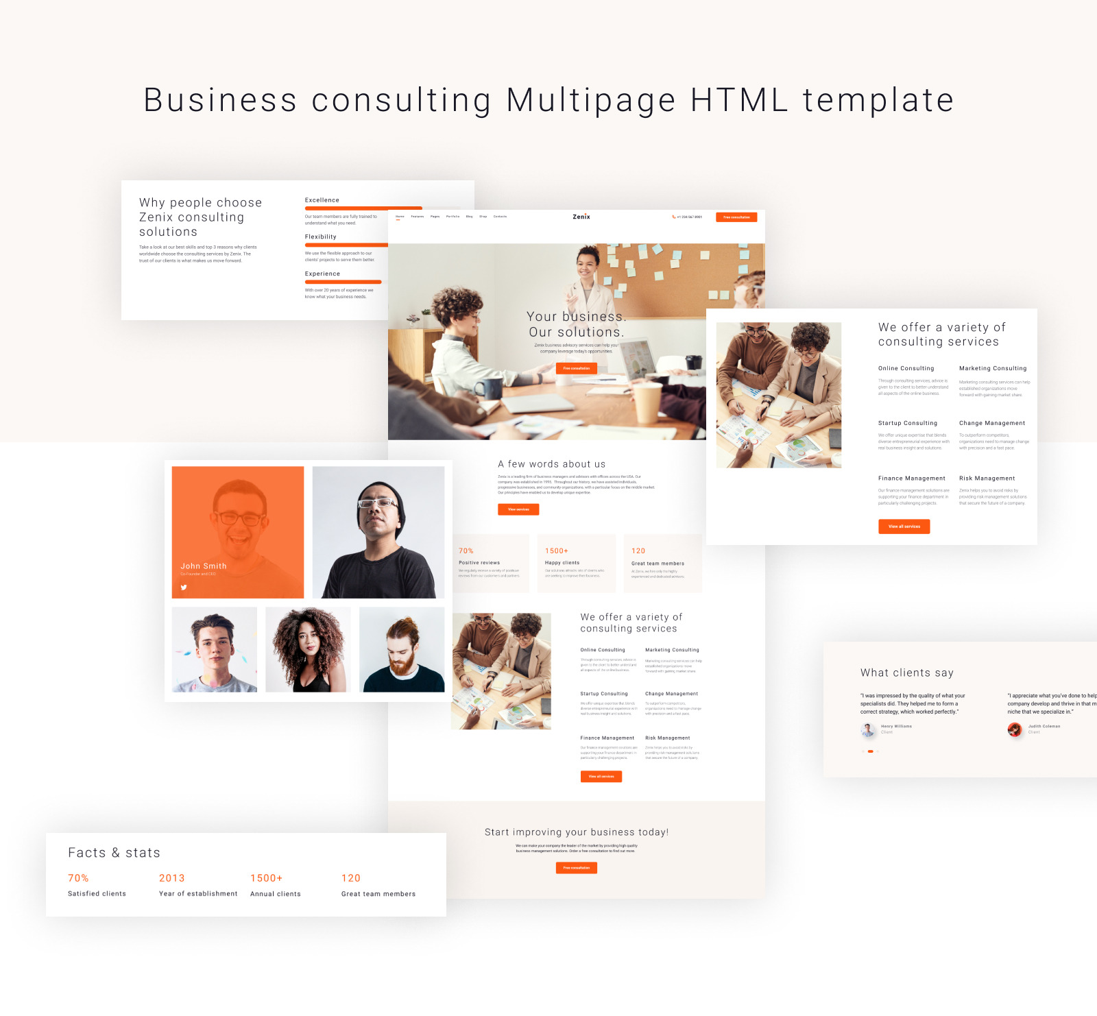 Zenix - Business Consulting HTML Website Template