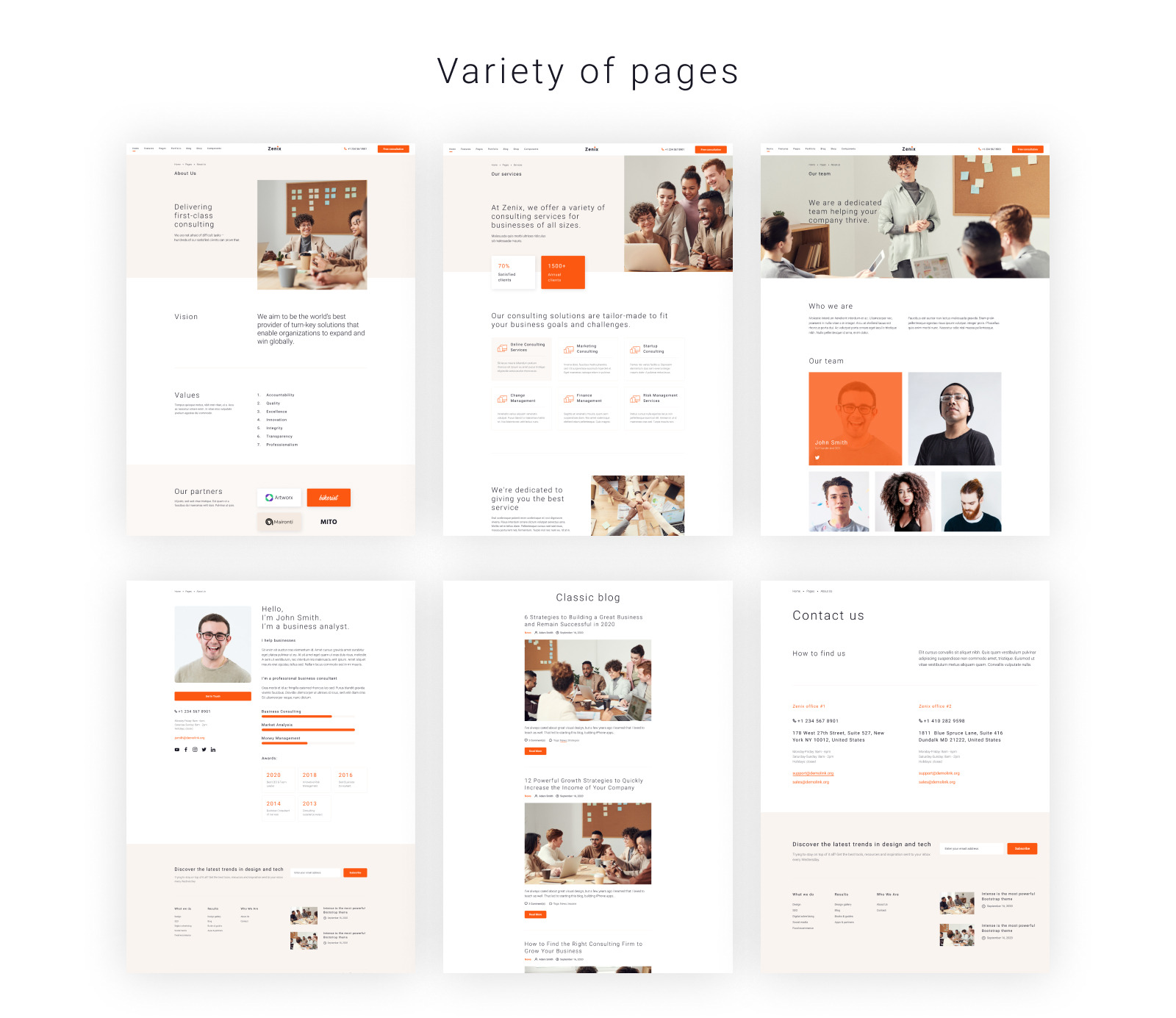 Zenix - Business Consulting HTML Website Template