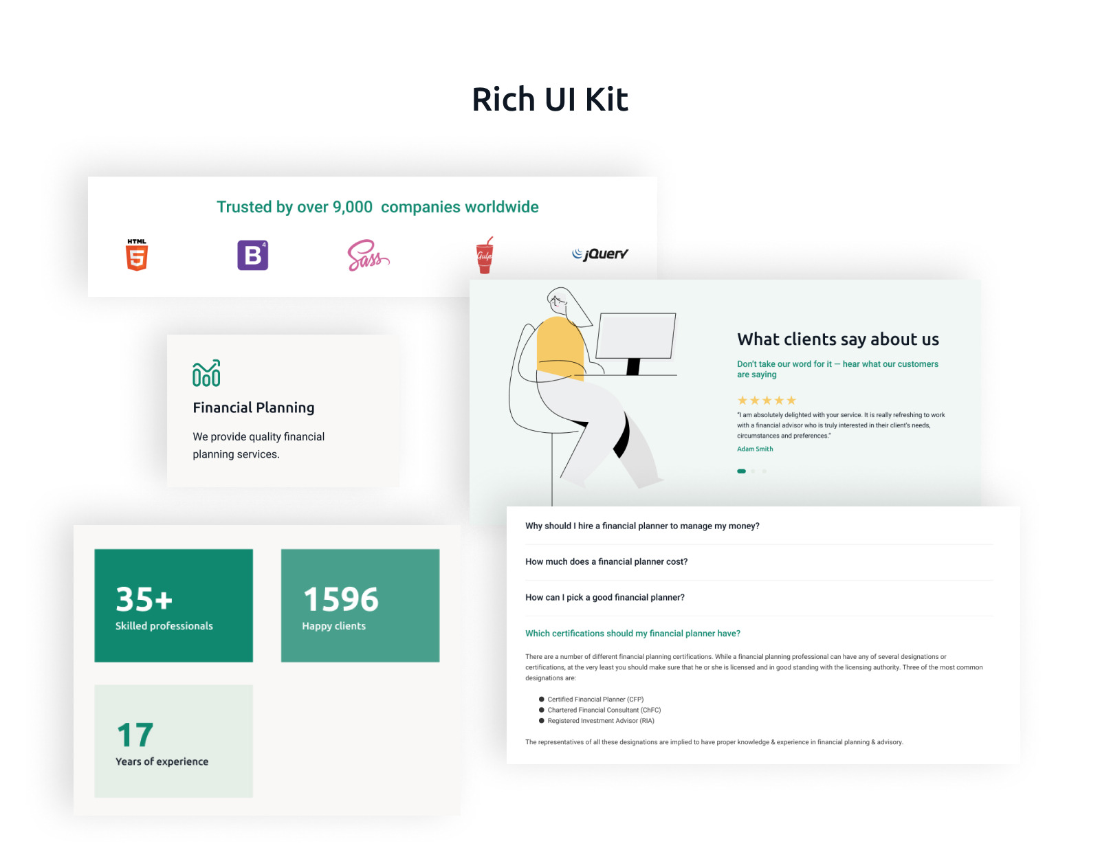 Lintense Financial Advisor - Business HTML Landing Page Template