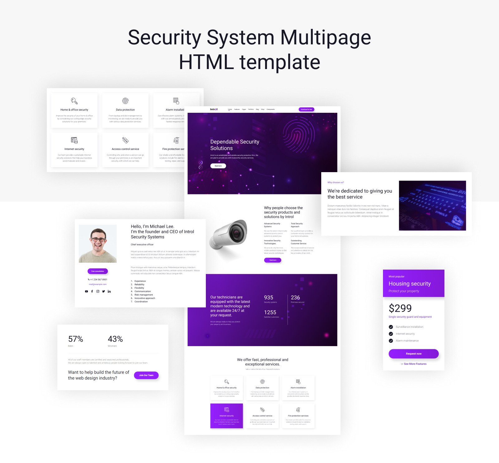 Introl - Security Company Responsive Website Template