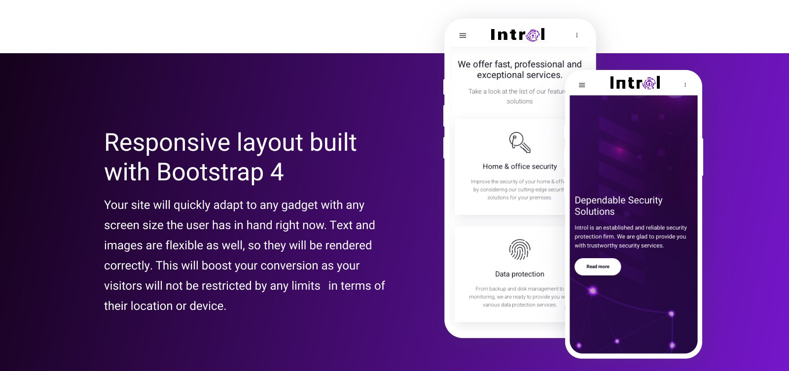 Introl - Security Company Responsive Website Template