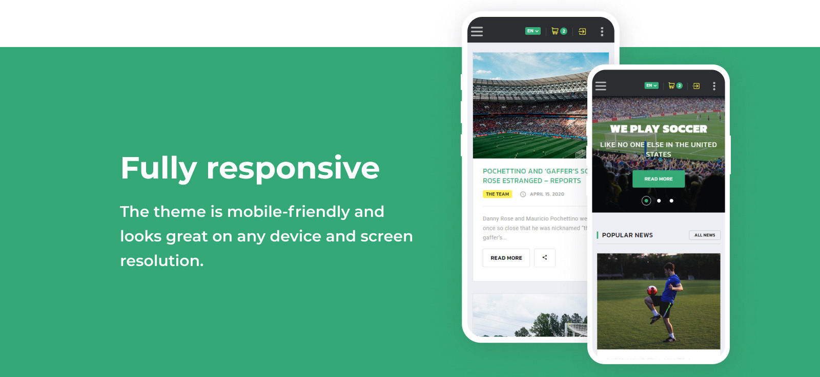 Sportland - Free Soccer HTML5 Website Template