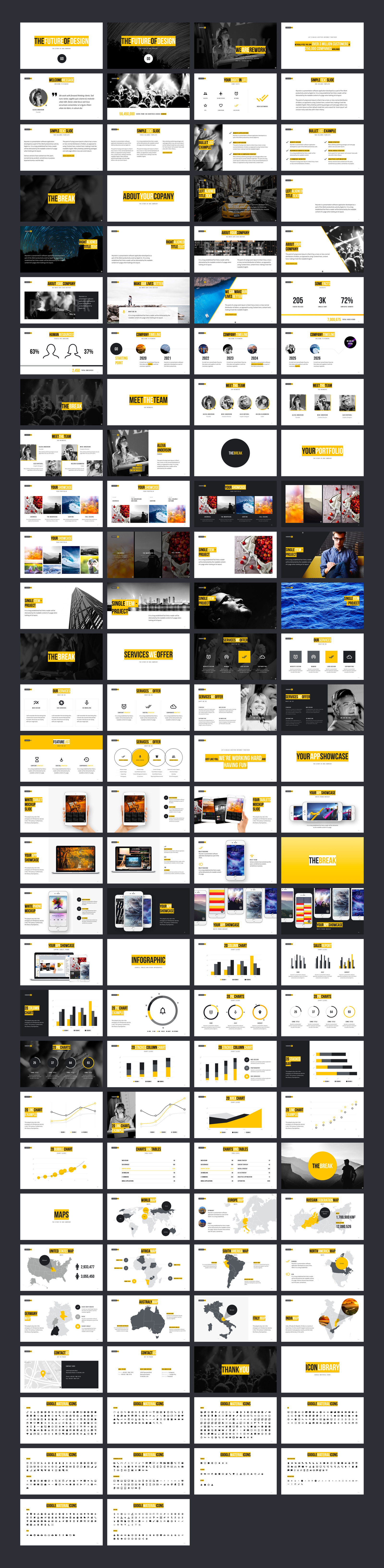 Rework PowerPoint template #74446 - TemplateMonster
