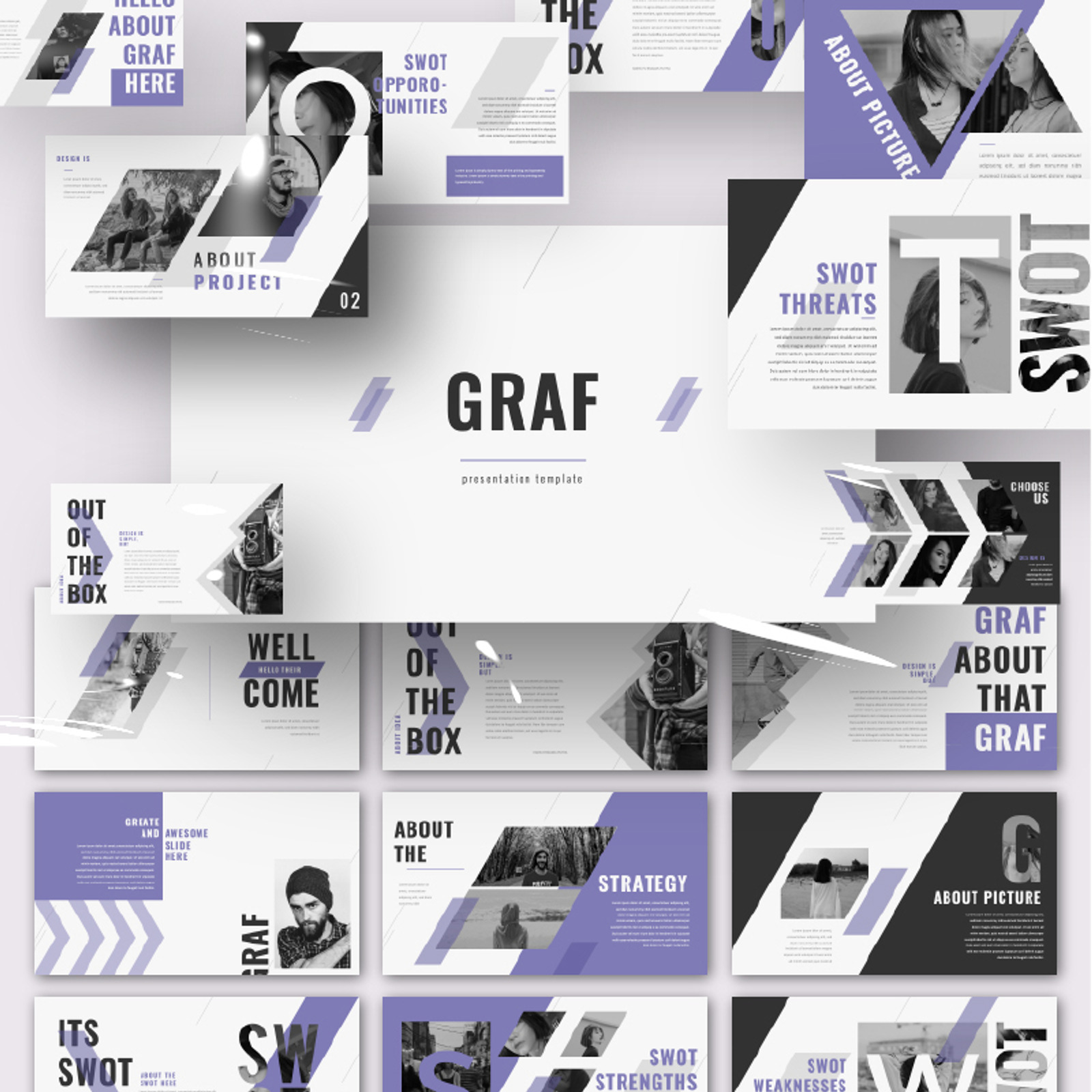 GRAF Presentation PowerPoint template - TemplateMonster