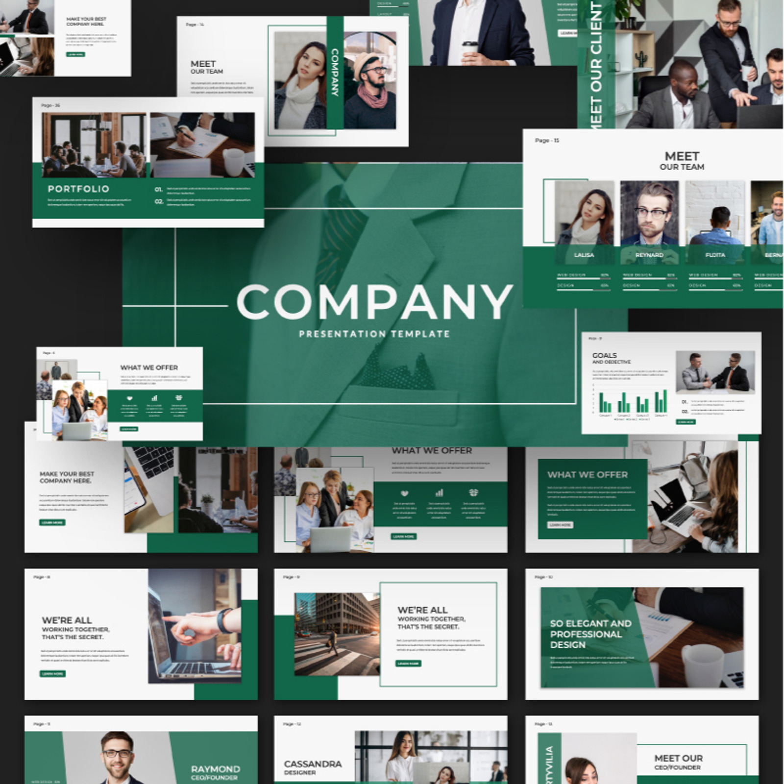Company Presentation PowerPoint template - TemplateMonster