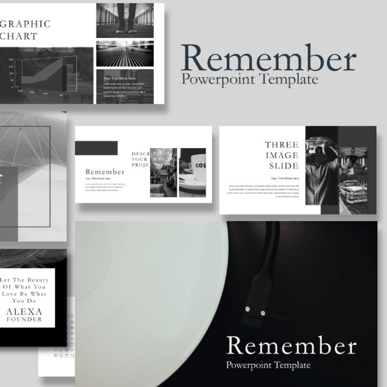 Remember Presentation PowerPoint template - TemplateMonster