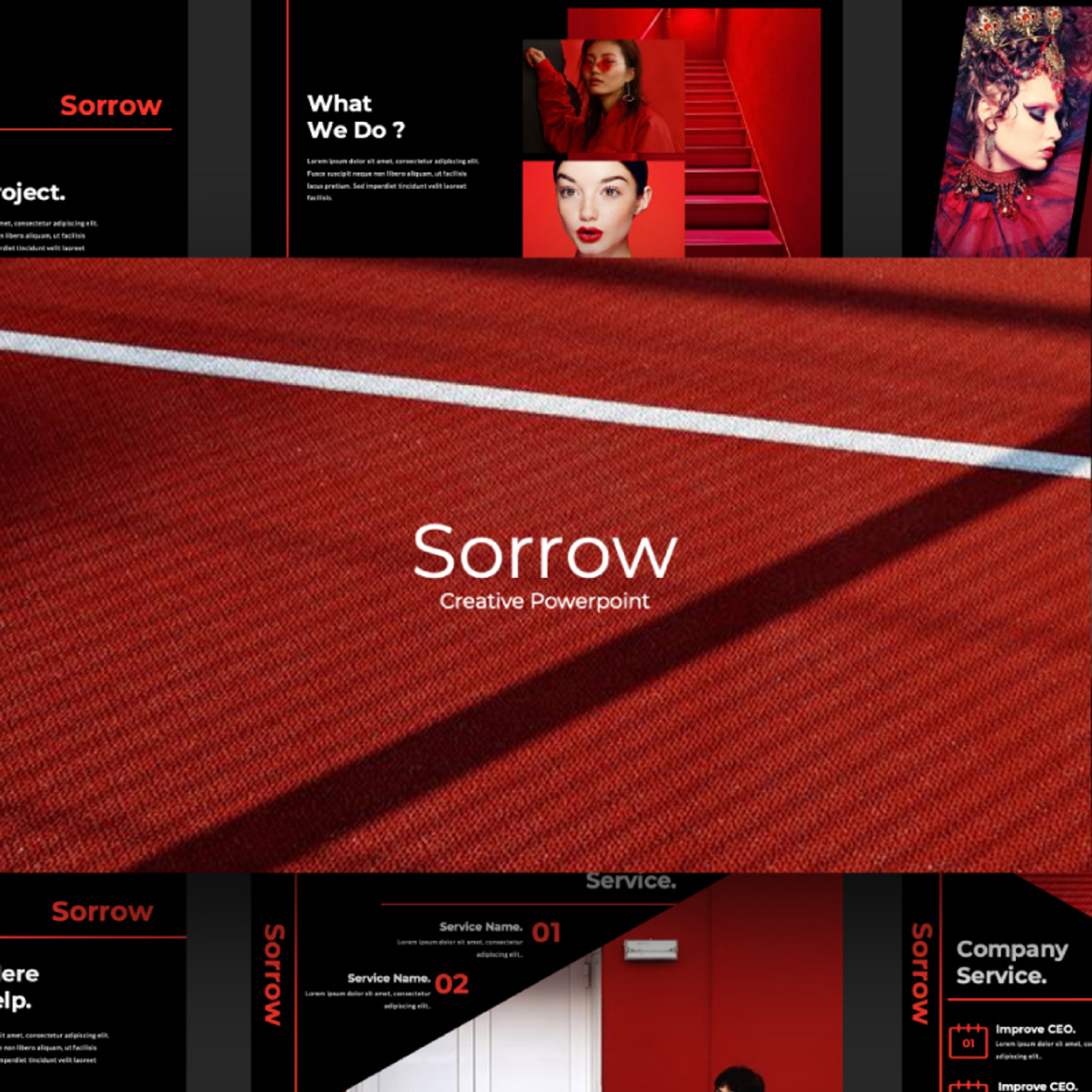 Sorrow Presentation Google Slides #101027 - TemplateMonster