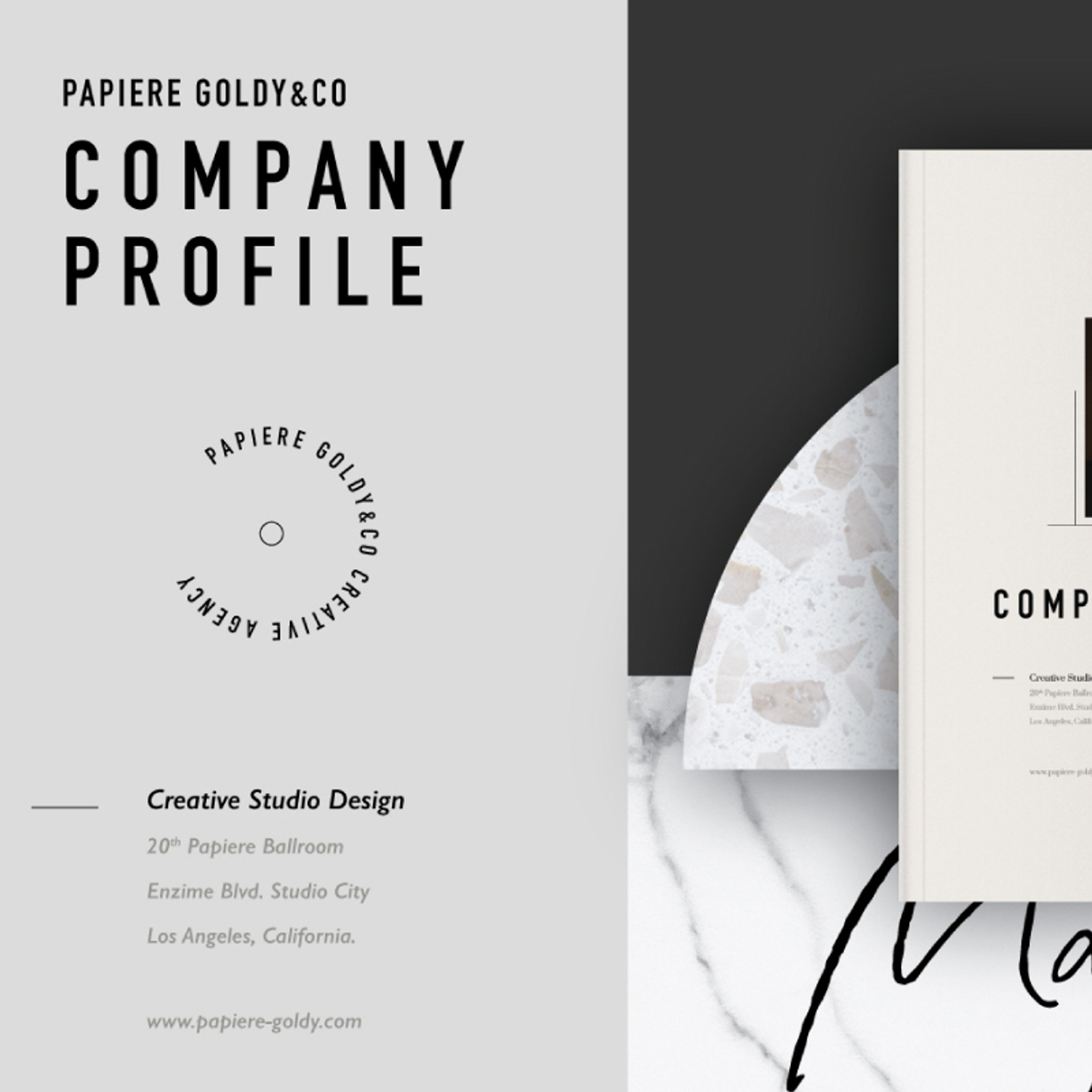 PAPIERE GOLDY_CO COMPANY PROFILE Magazine Template