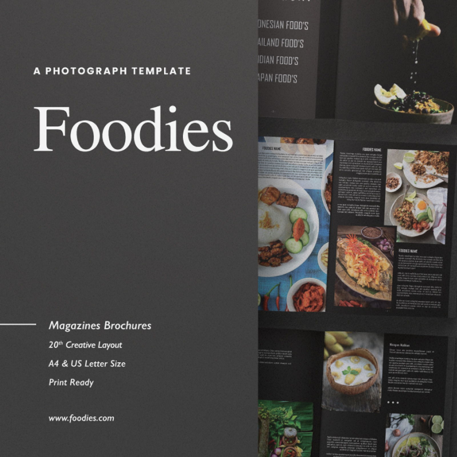 Foodies Magazine Template #101790 - TemplateMonster