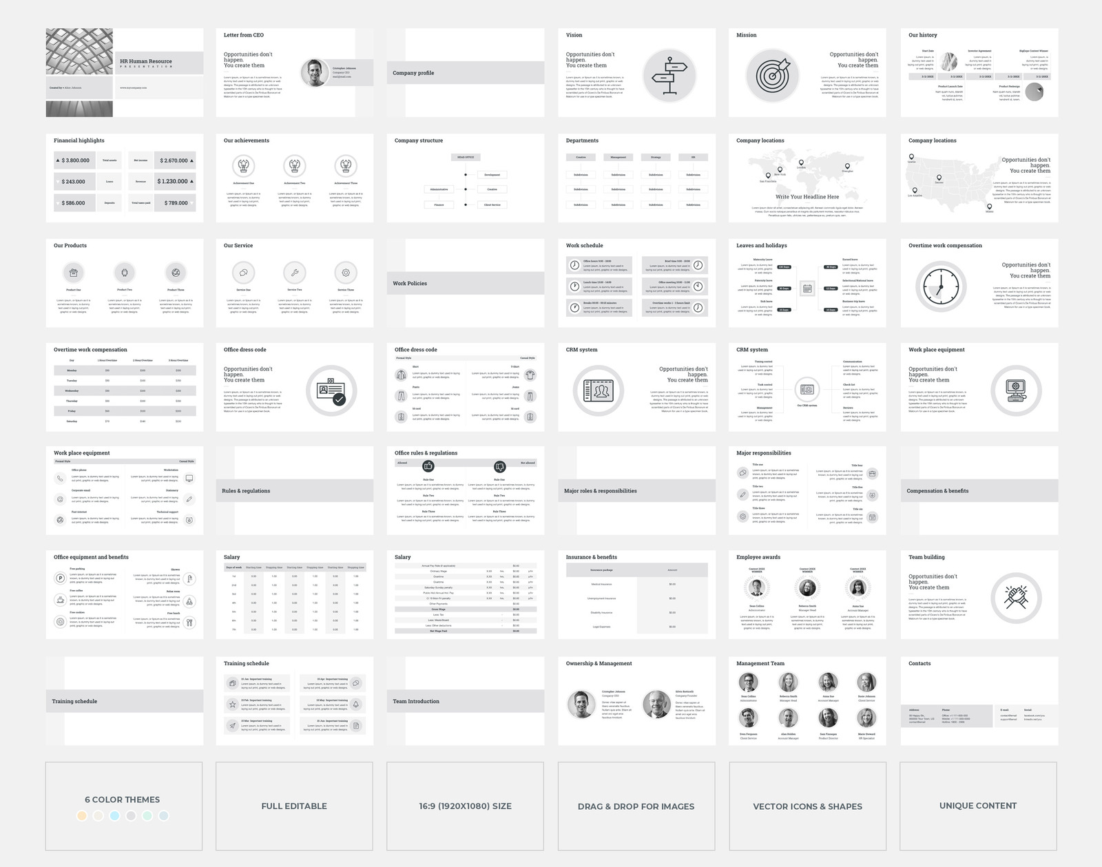 HR Human Resources - Keynote template - TemplateMonster