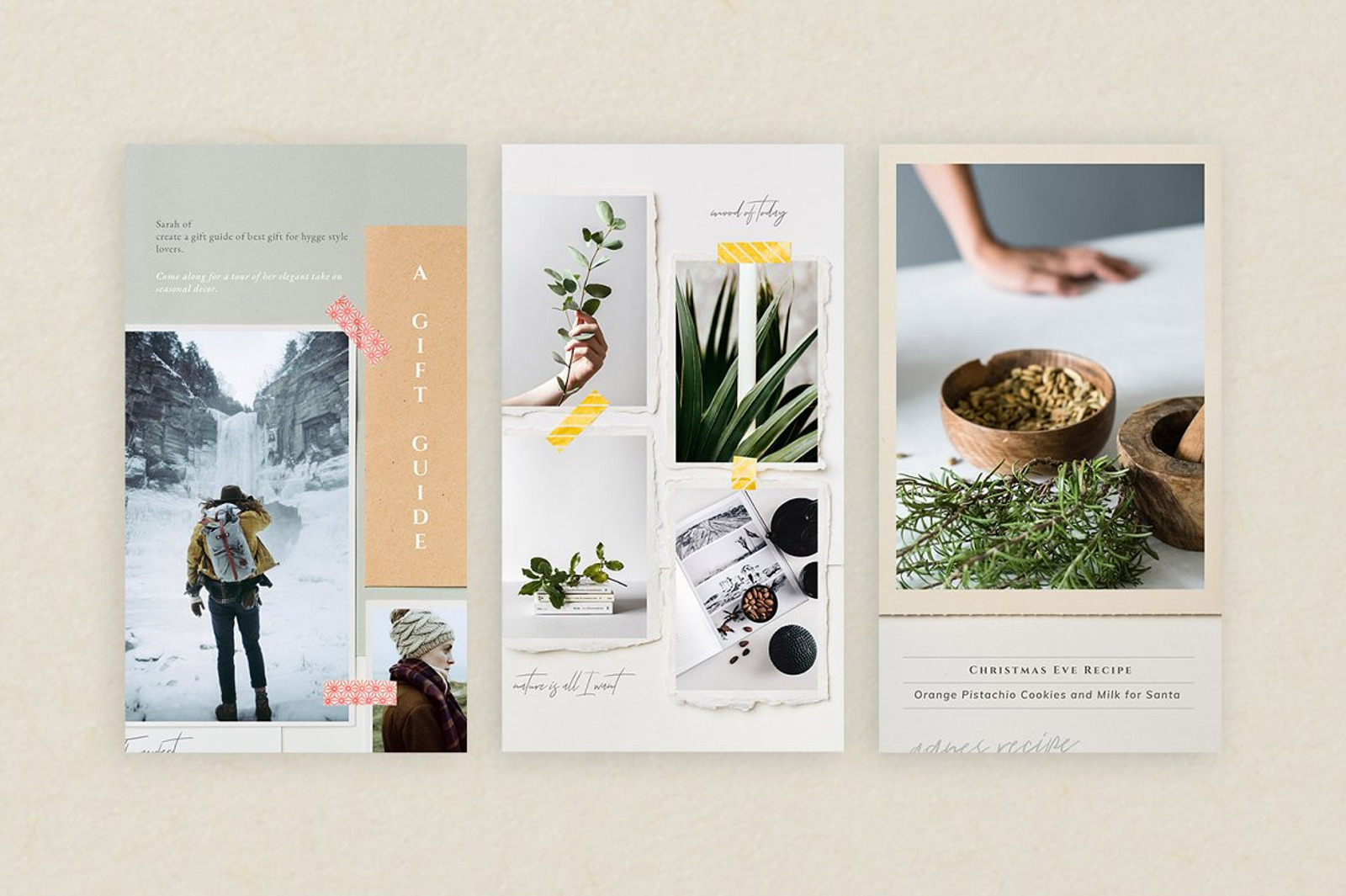 Paper Moodboard - Kit Social Media Template - TemplateMonster