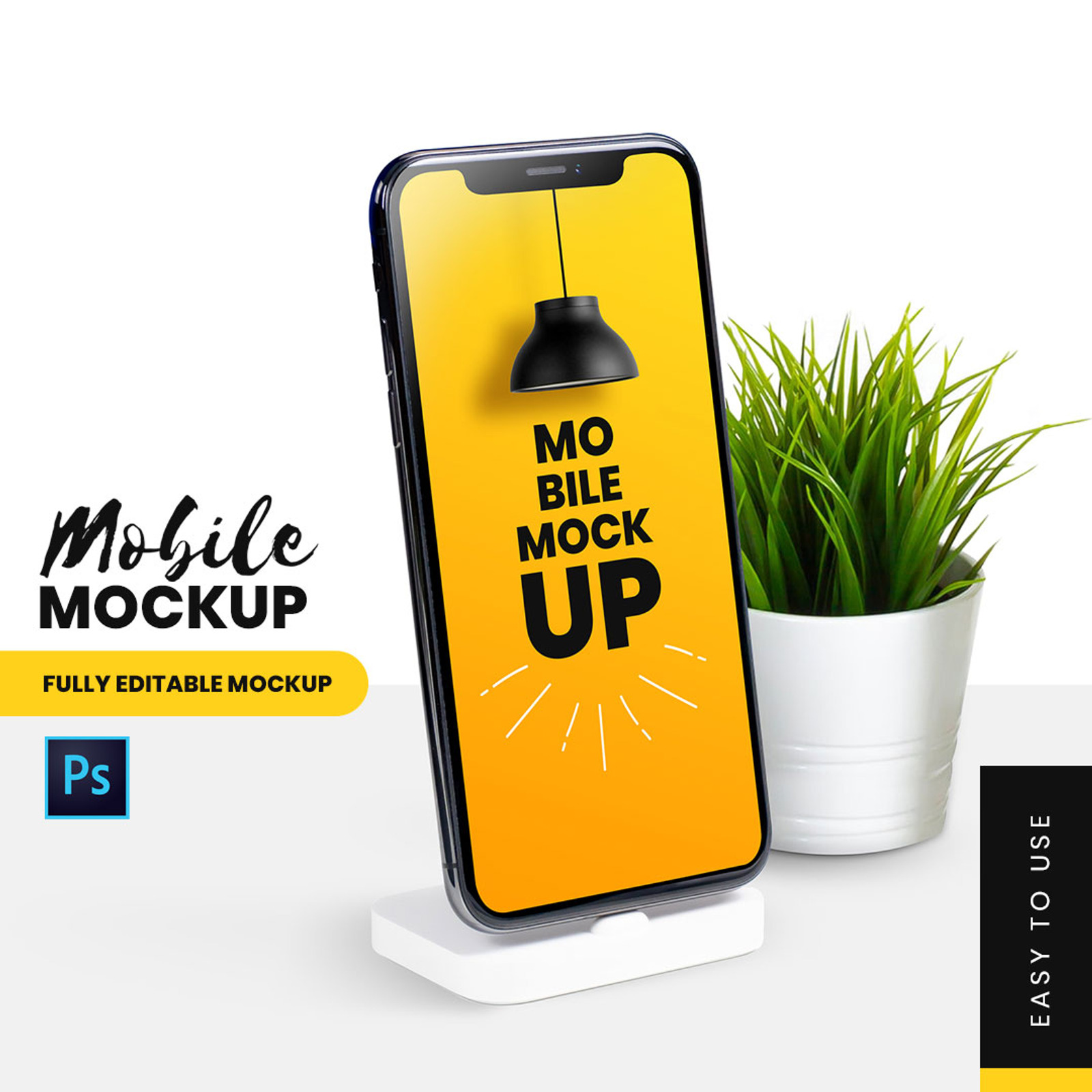 Mobile product mockup #147009 - TemplateMonster