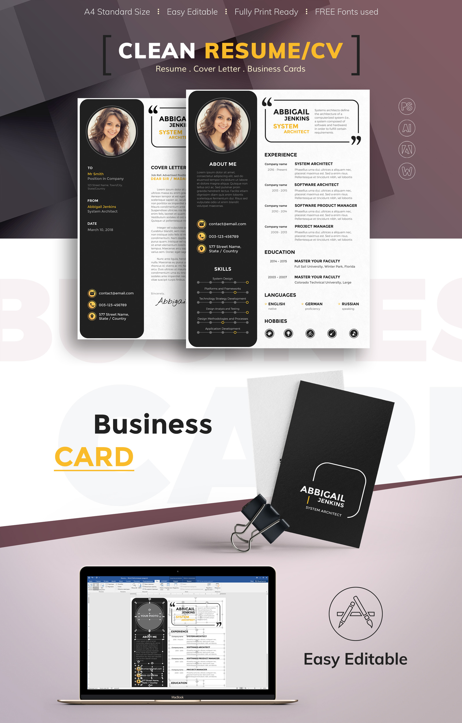Abbigail Jenkins - System Architect Resume Template