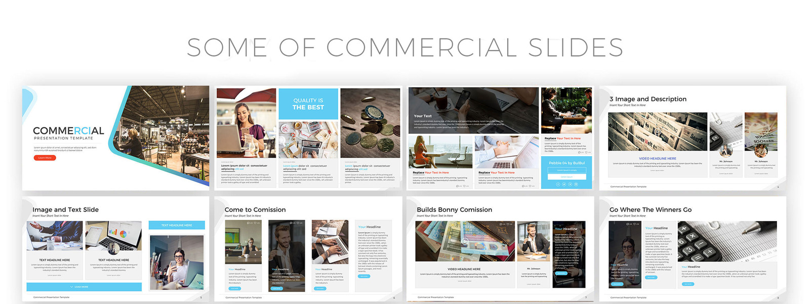 Commercial Presentation PowerPoint template - TemplateMonster