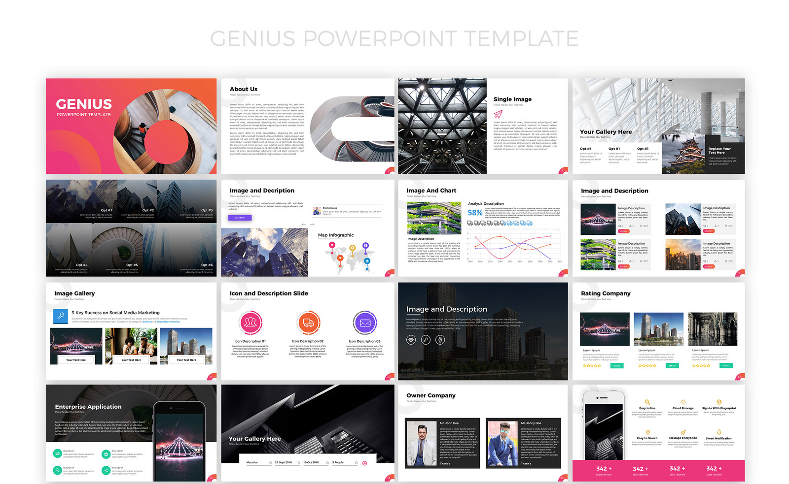 Genius - Keynote template #70607 - TemplateMonster