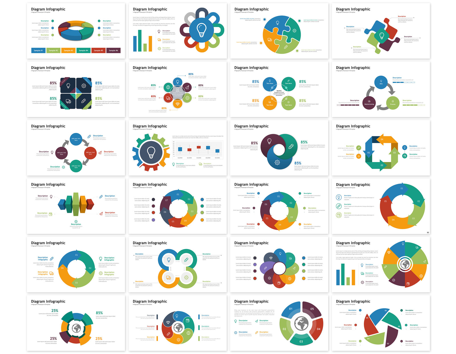 Diagram - Infographic PowerPoint template - TemplateMonster