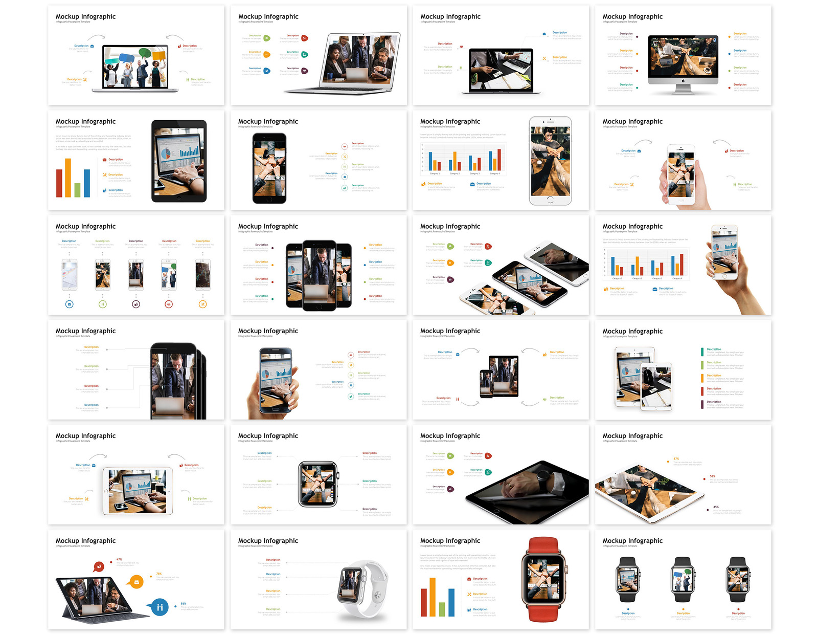 Mockup Presentation - Infographic PowerPoint template