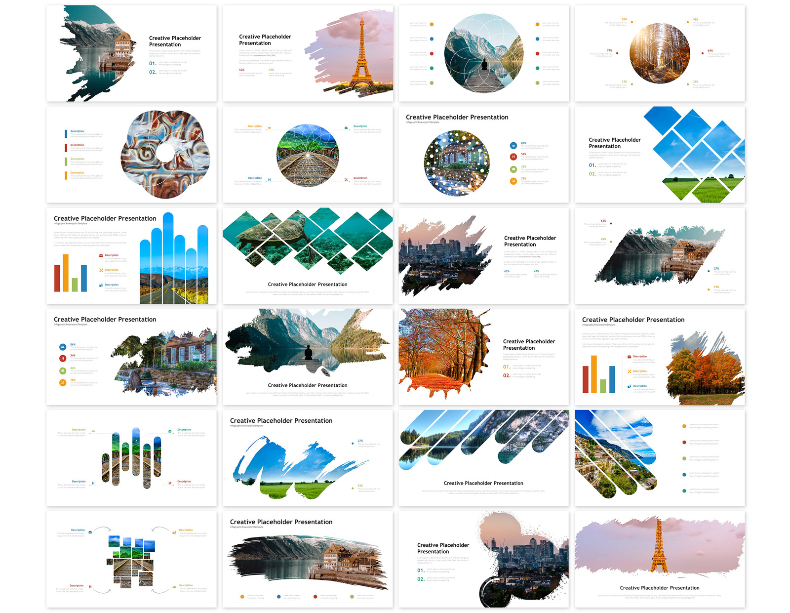 Creative Placeholder Presentation - Infographic PowerPoint template