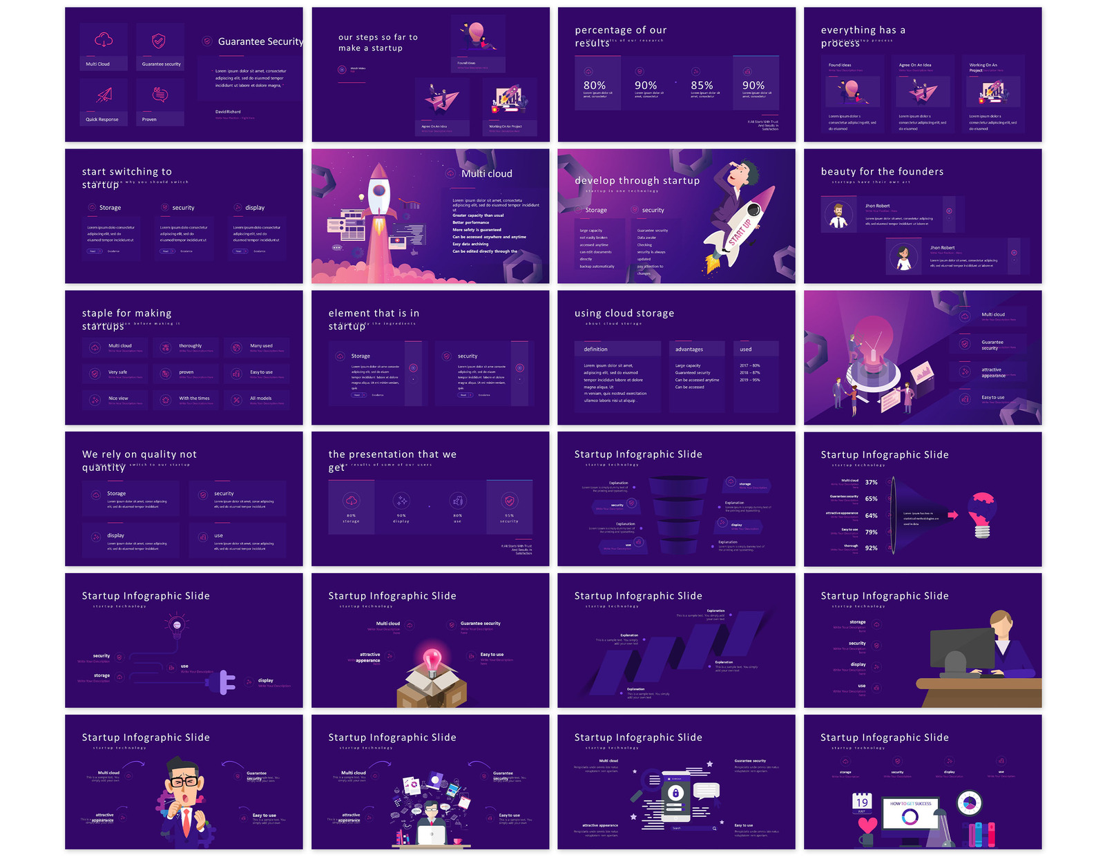 Startup Technology PowerPoint template - TemplateMonster