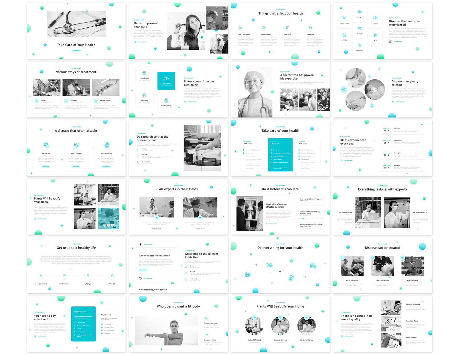 Medical Creative Presentation PowerPoint template