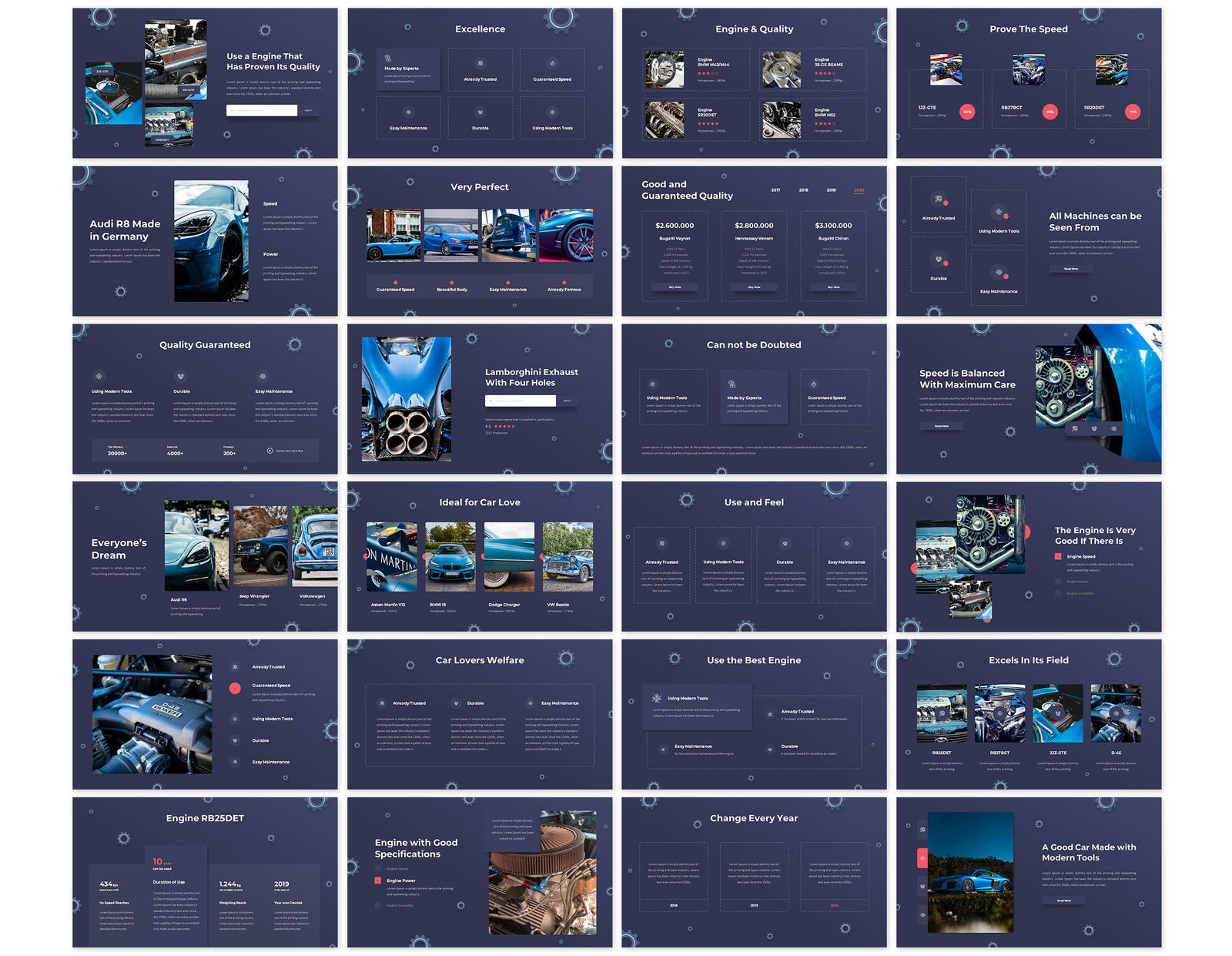 Speed Quality Presentation PowerPoint template