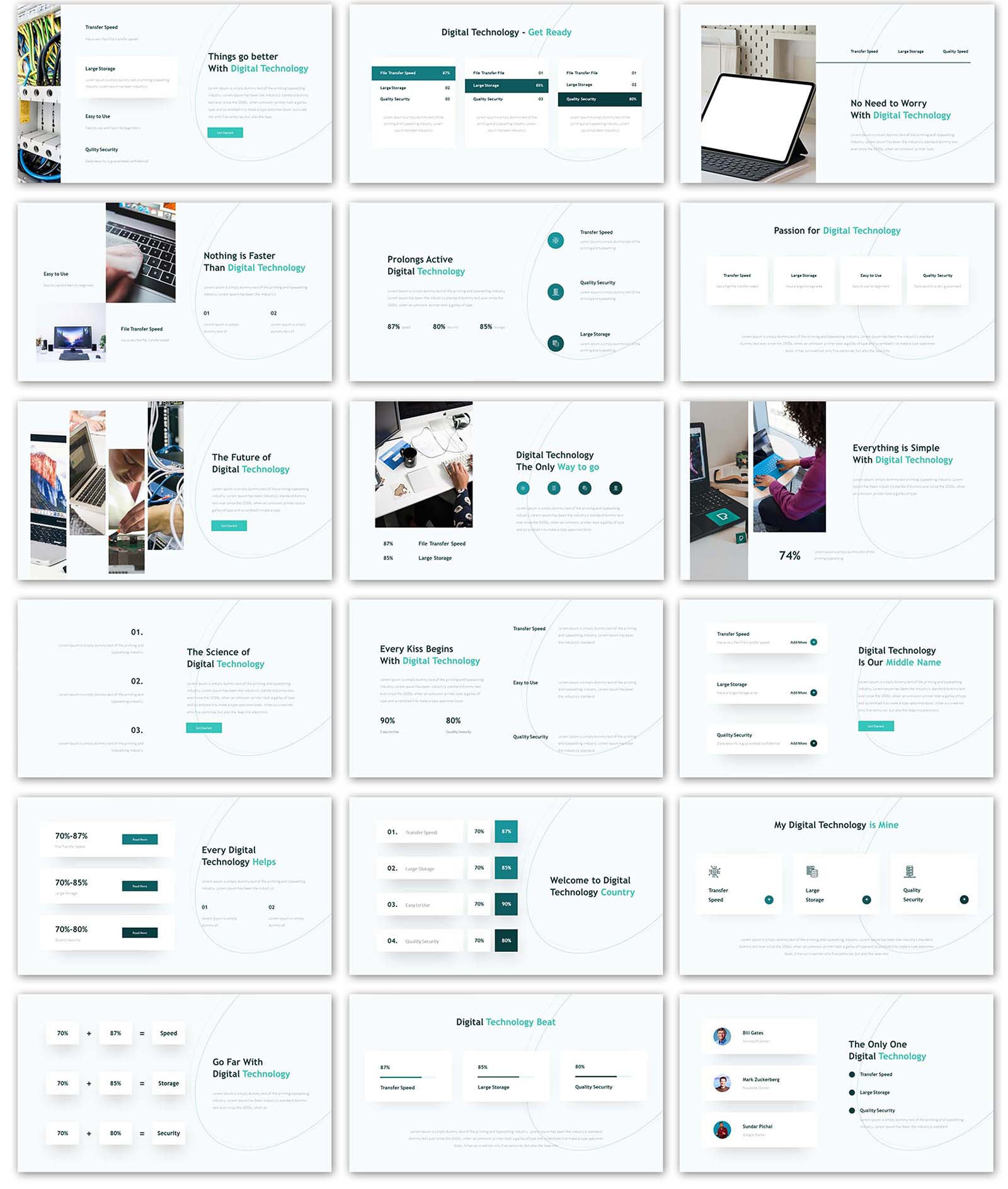 Technology Presentation PowerPoint template - TemplateMonster