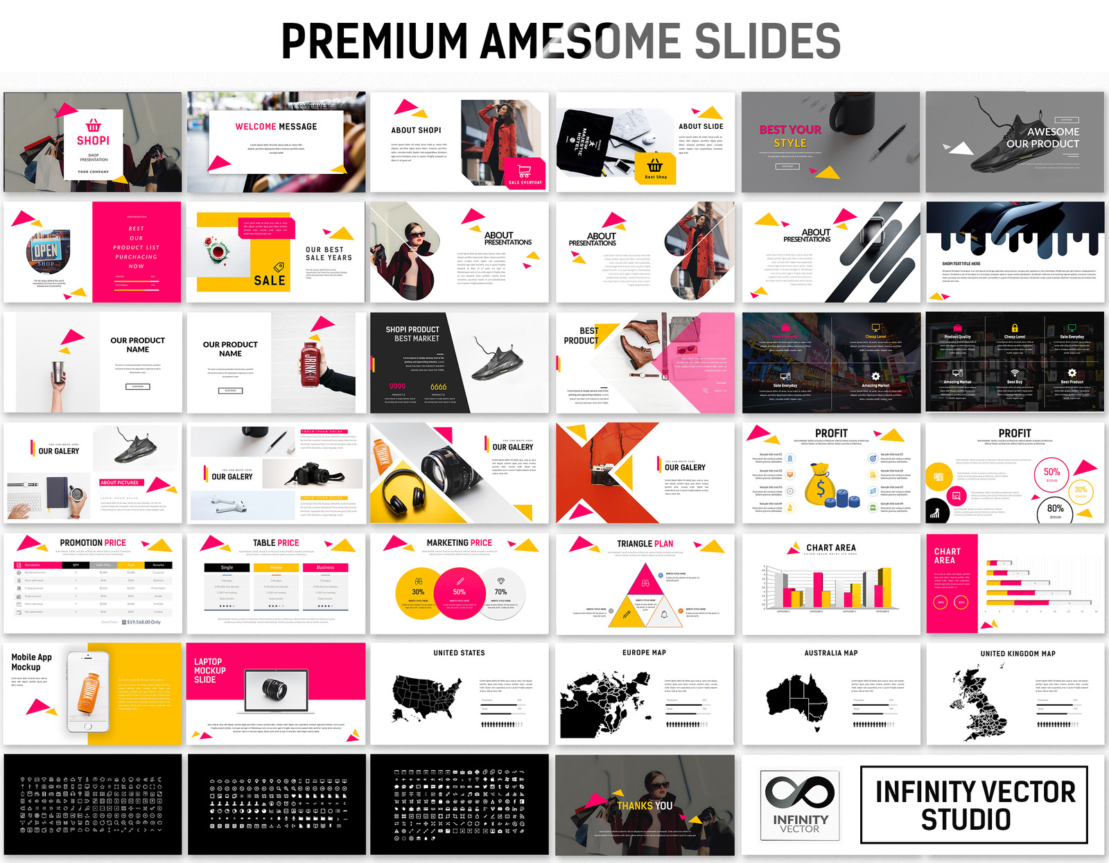 Shopi Premium Shop Presentation PowerPoint template