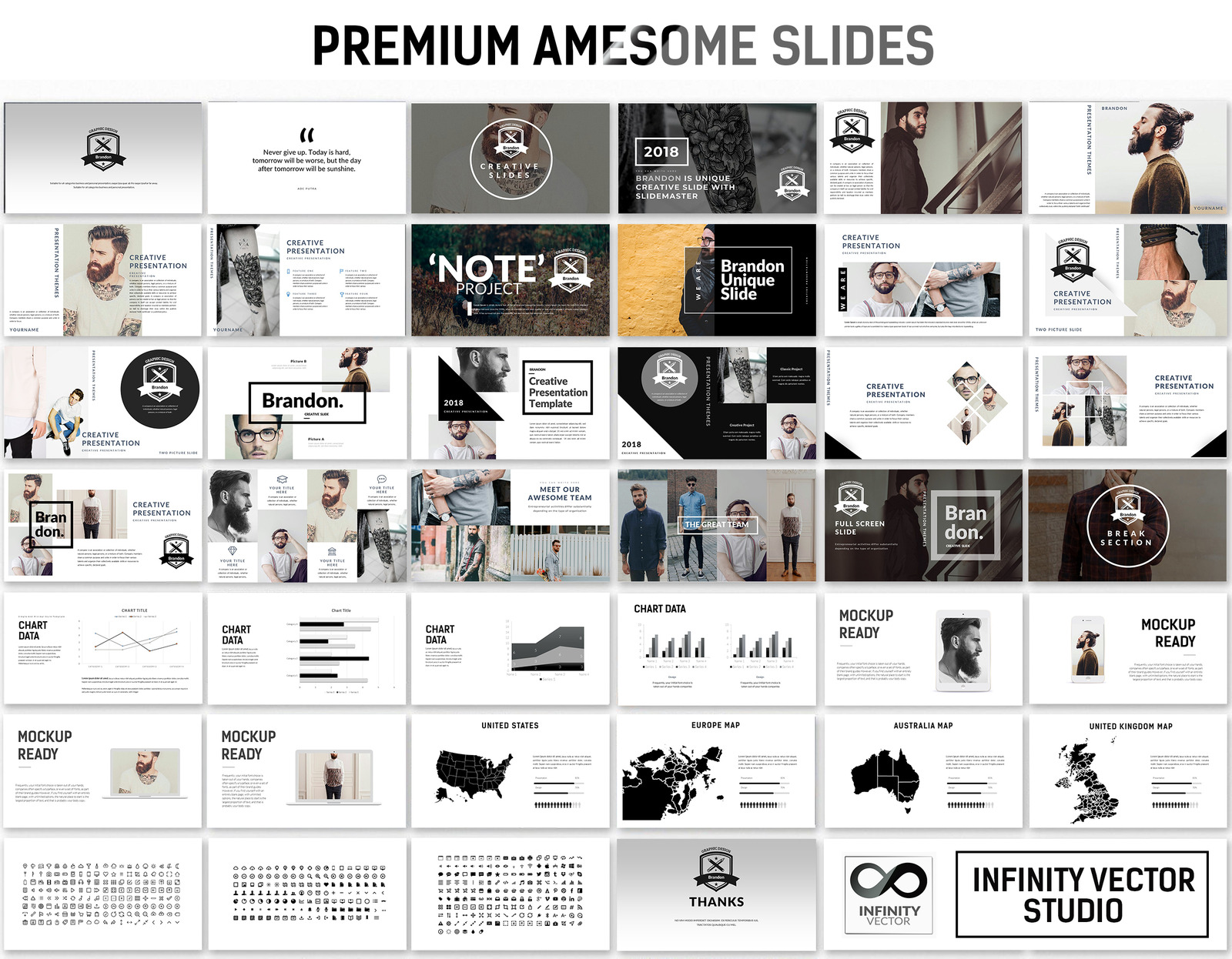 Brandon - Premium Presentation PowerPoint template