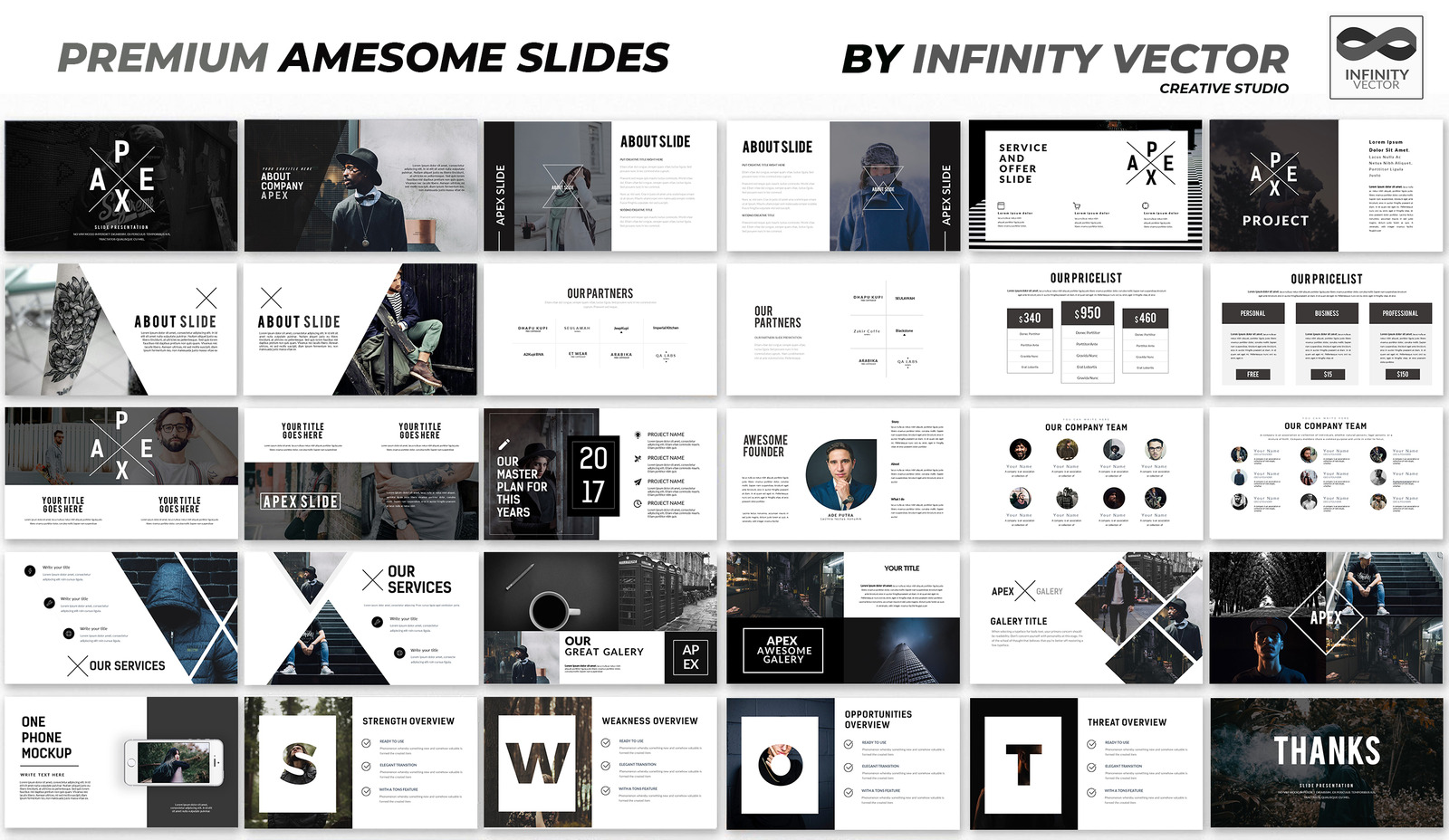 Apex Creative PowerPoint template #86323 - TemplateMonster