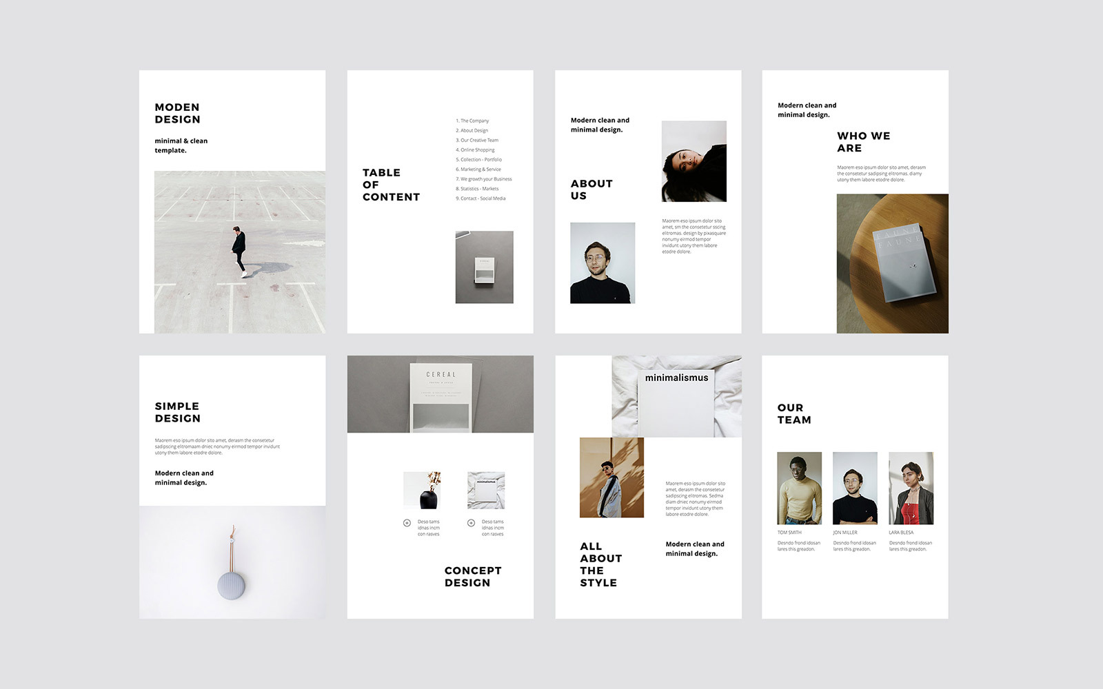 MODEN - A4 Vertical Style PowerPoint template