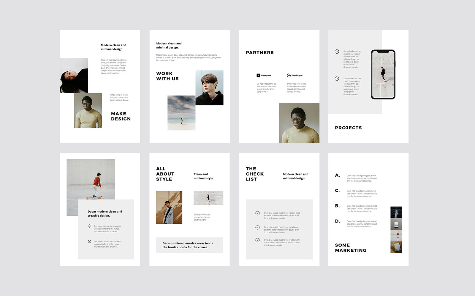 MODEN - A4 Vertical Style PowerPoint template