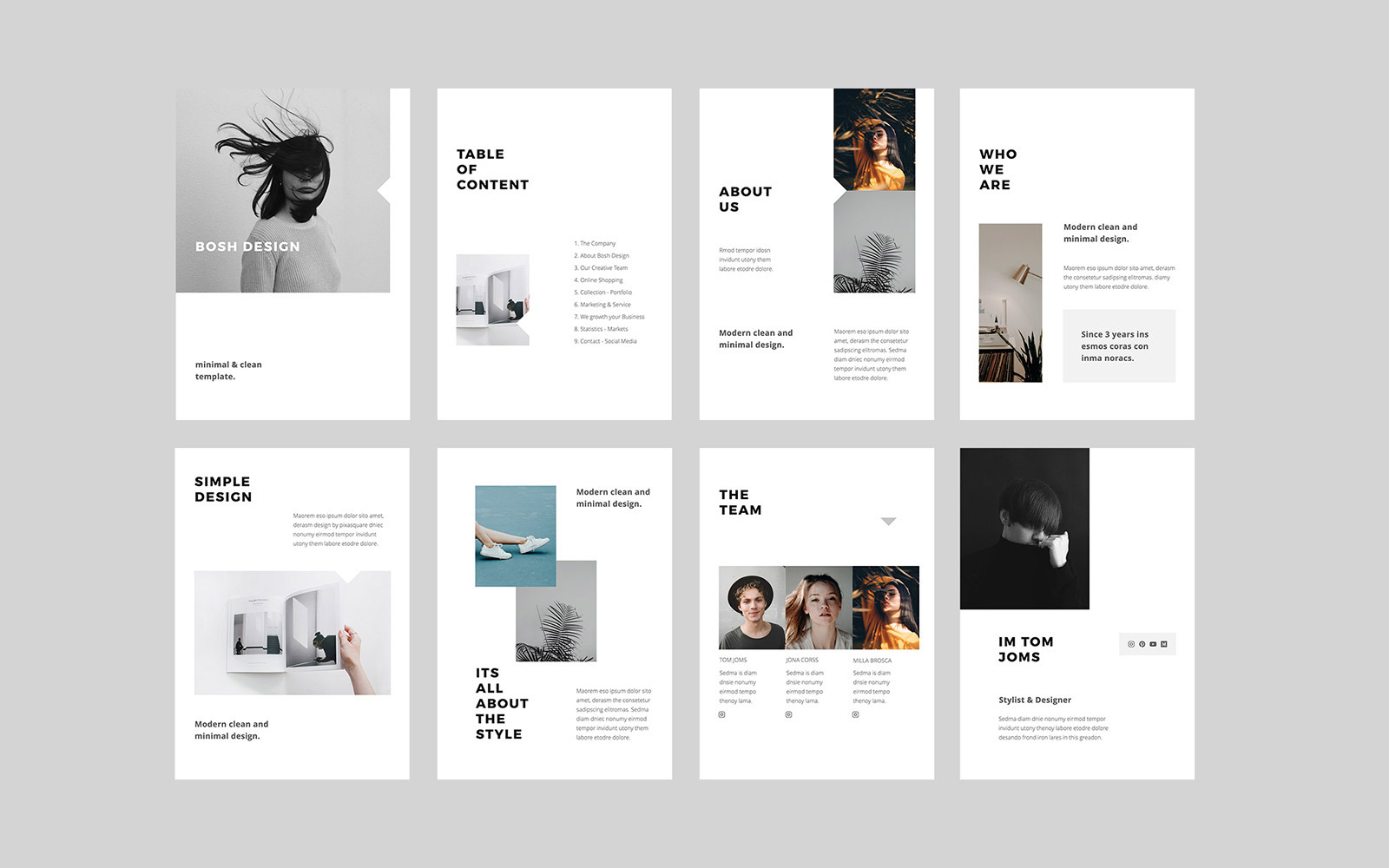 BOSH - A4 Vertical PowerPoint template - TemplateMonster