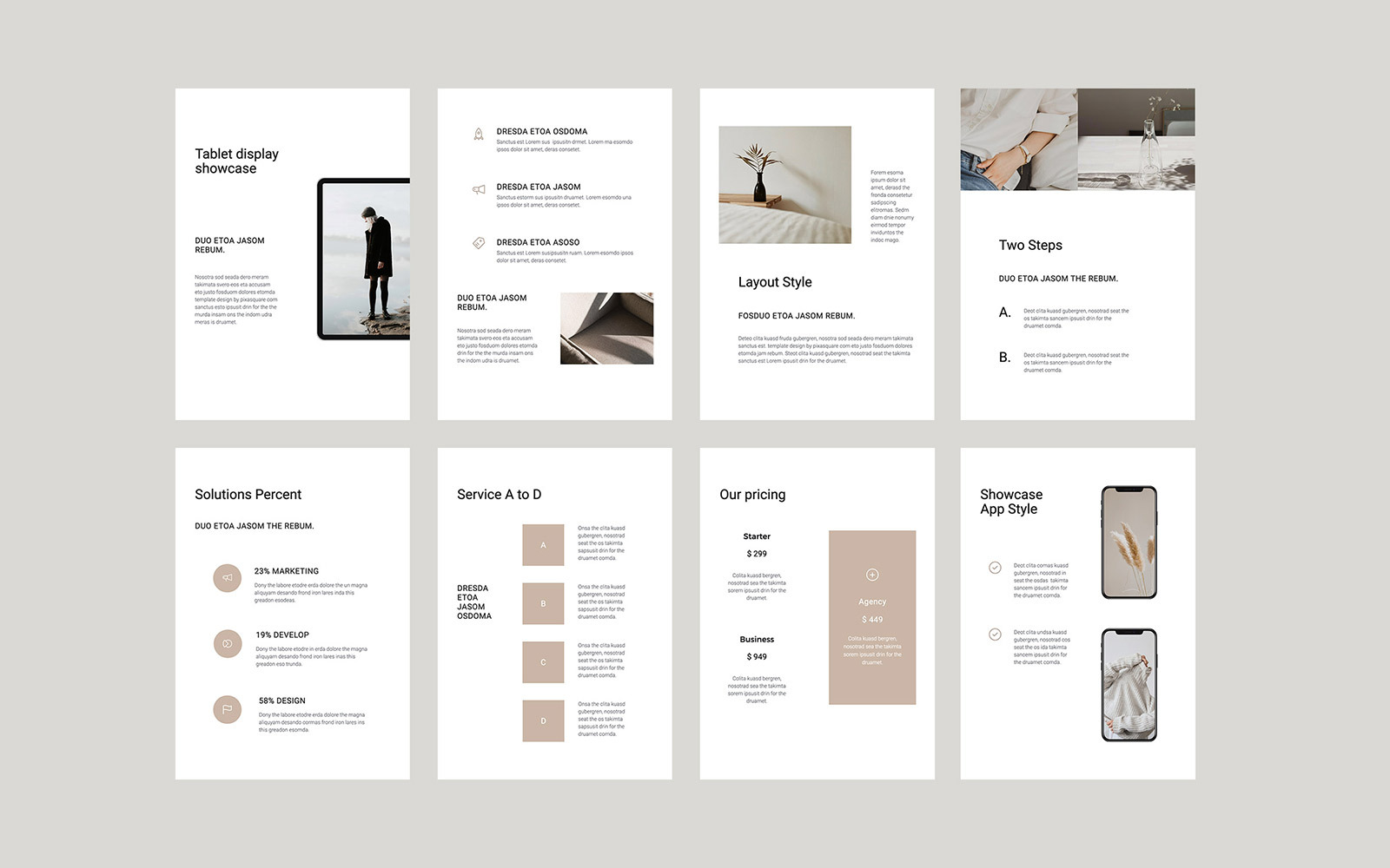 COSA - A4 Vertical PowerPoint template - TemplateMonster
