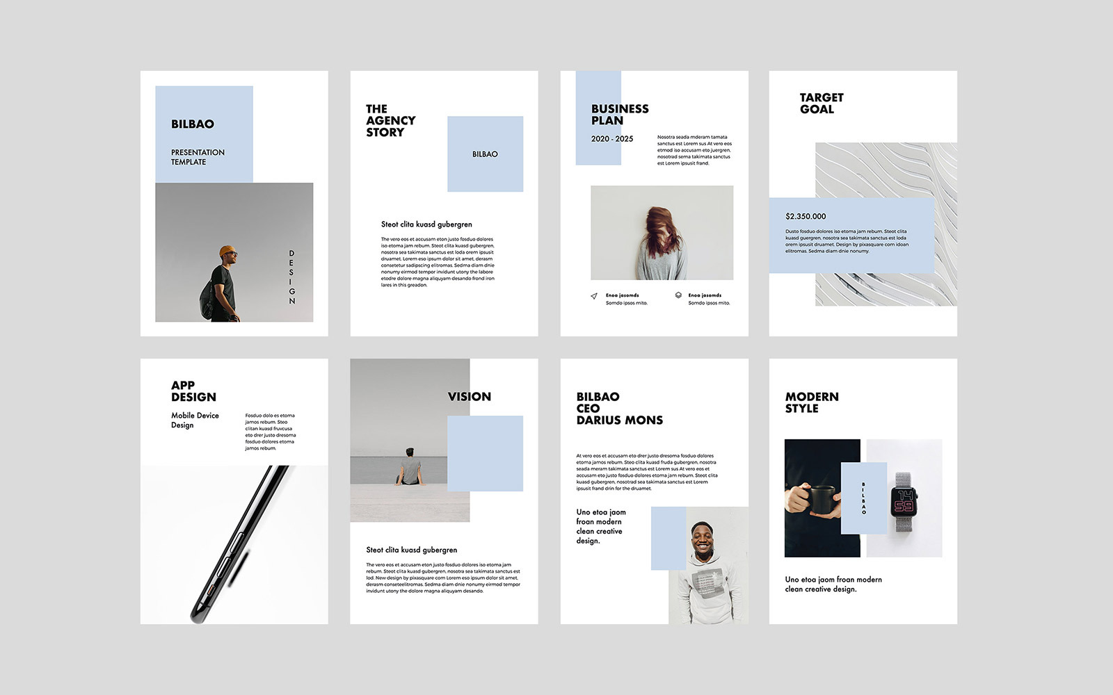 BILBAO - A4 Vertical PowerPoint template - TemplateMonster