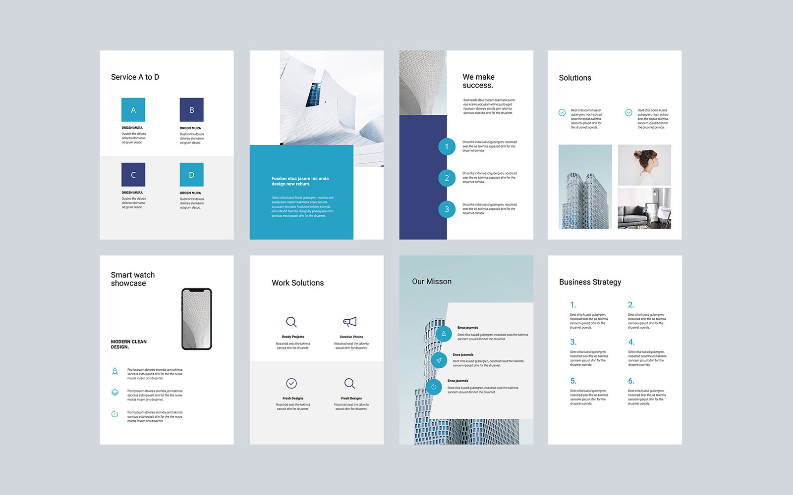 ARON - A4 Vertical PowerPoint template - TemplateMonster