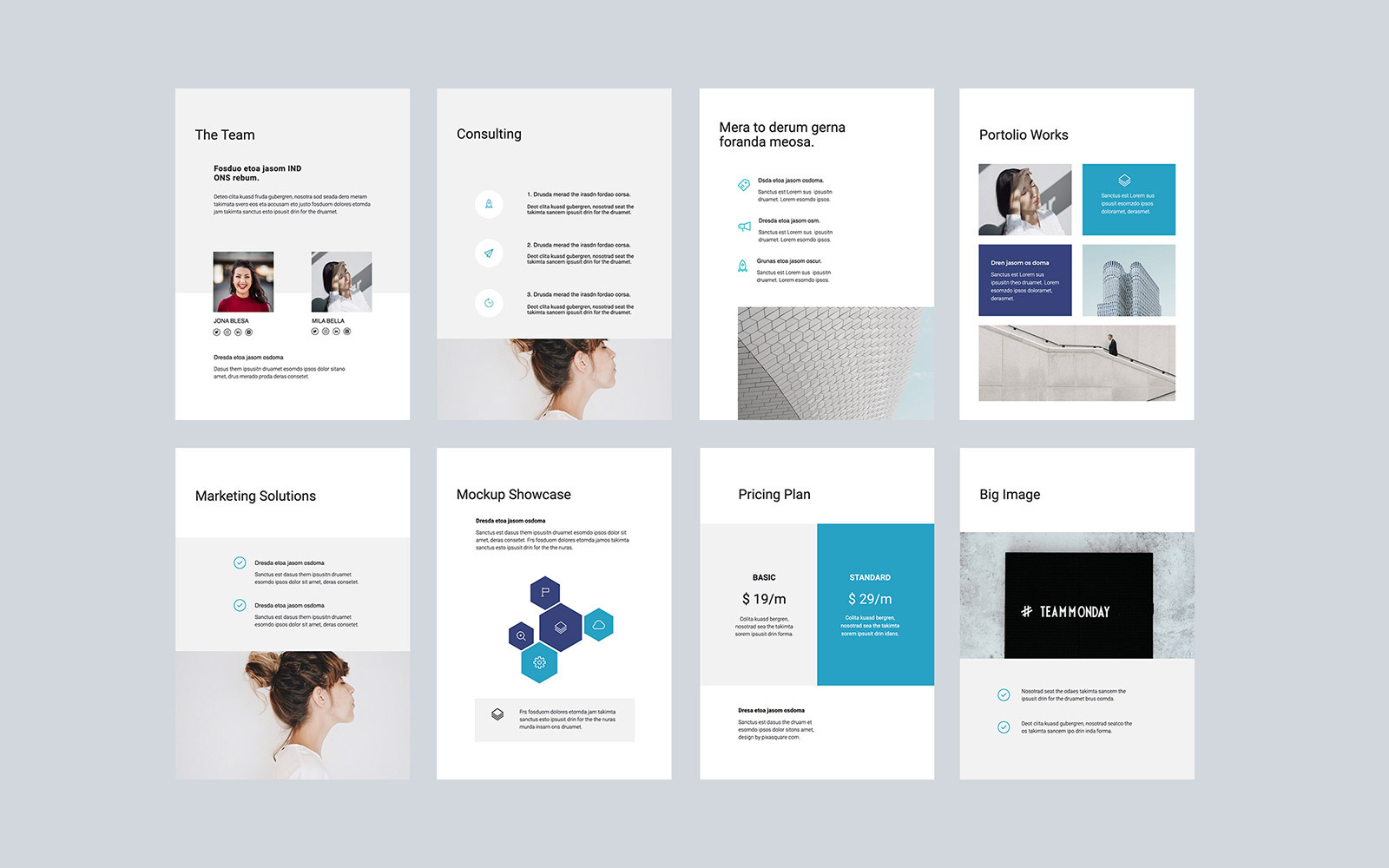 ARON - A4 Vertical Presentation Google Slides