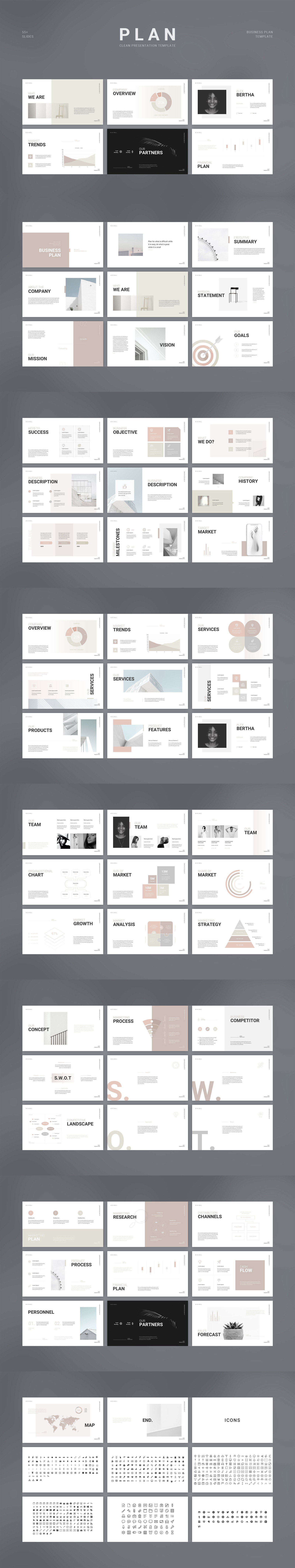 Scholar Business Plan Presentation PowerPoint template