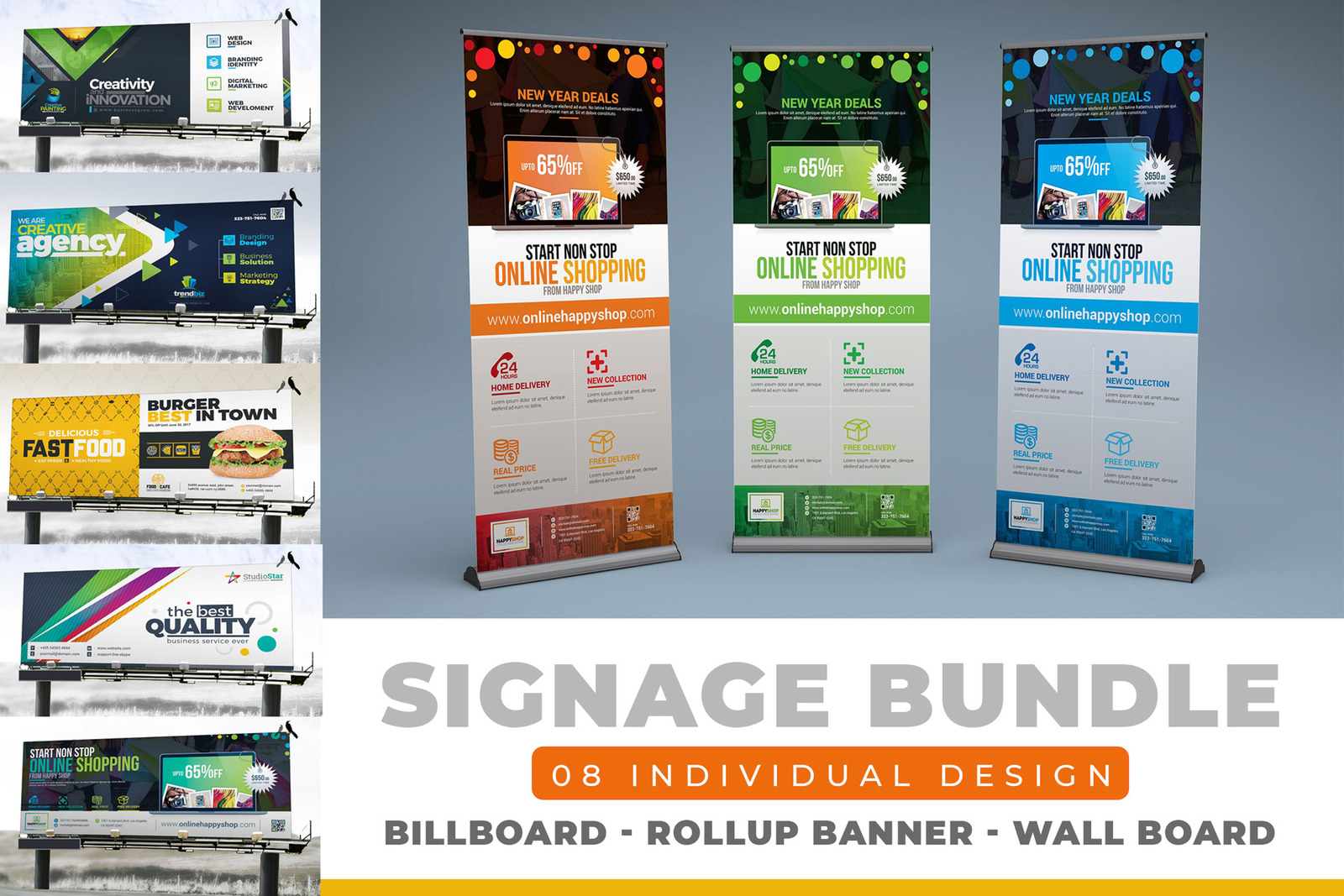 Signage Template | 30+ Individual Items Bundle