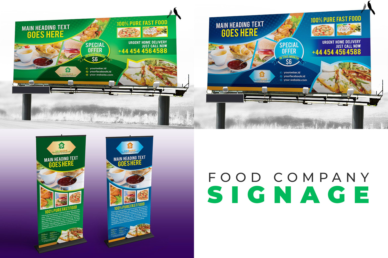Signage Template | 30+ Individual Items Bundle