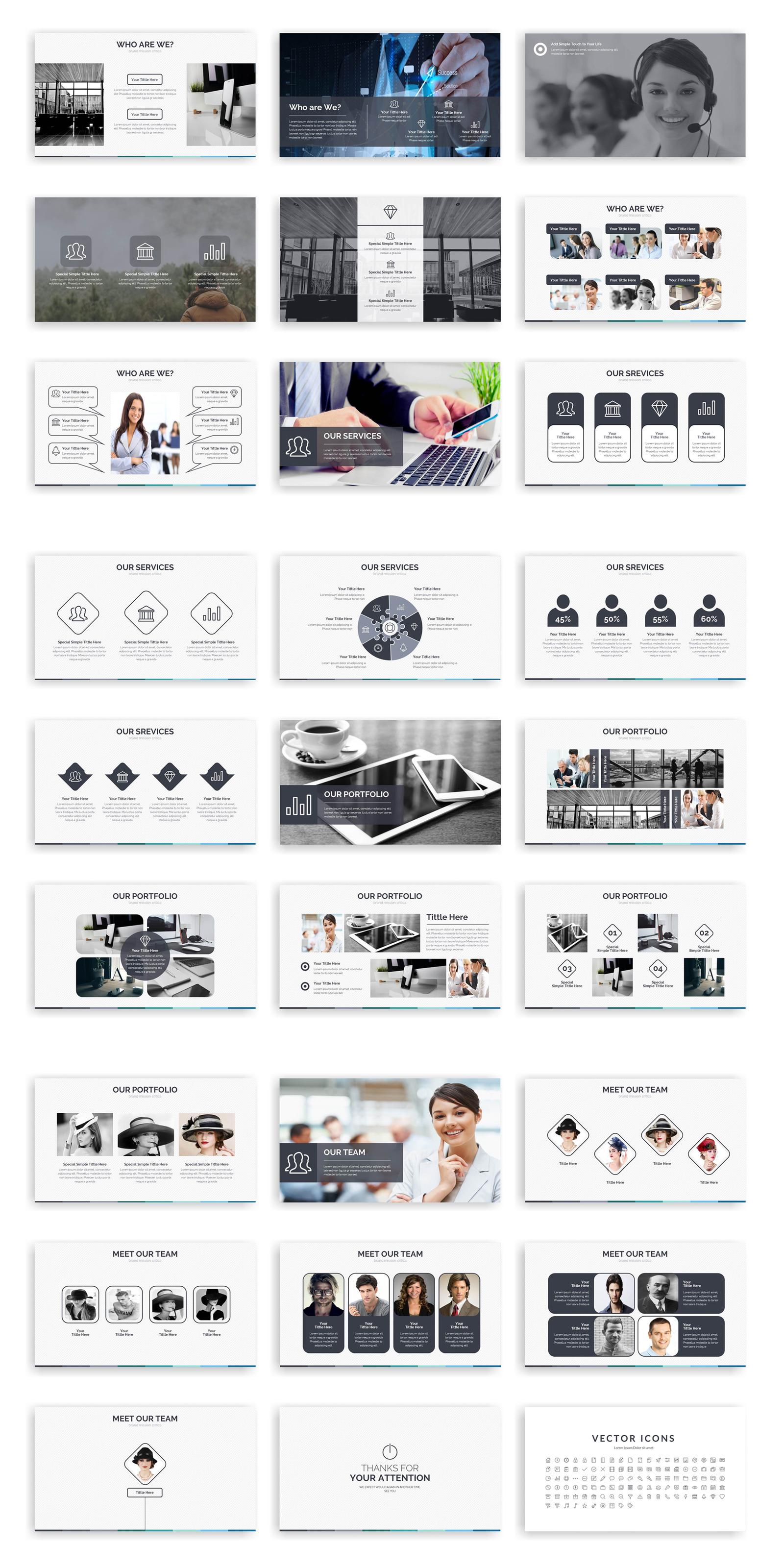 The Expected PowerPoint template #79798 - TemplateMonster