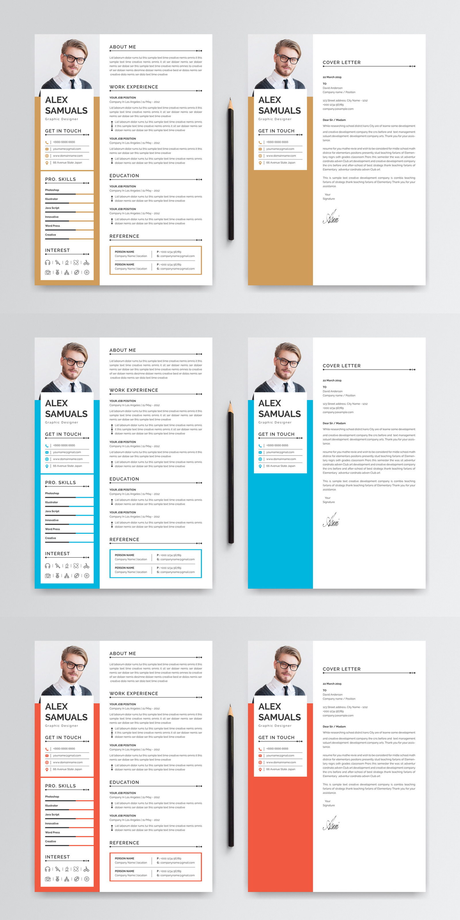 Alex Samuals Resume Template #84423 - TemplateMonster
