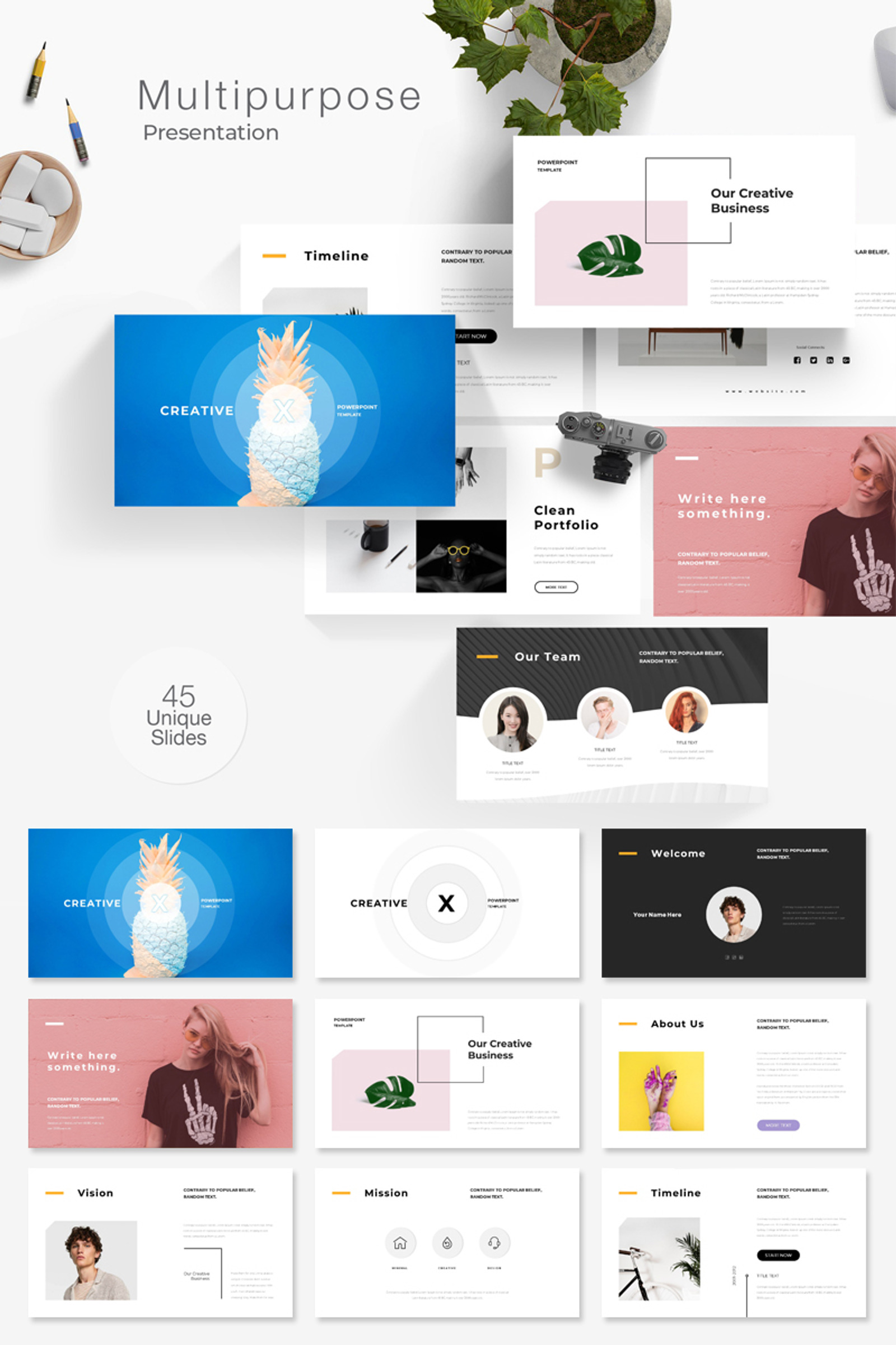 Entire Pack Presentation PowerPoint template