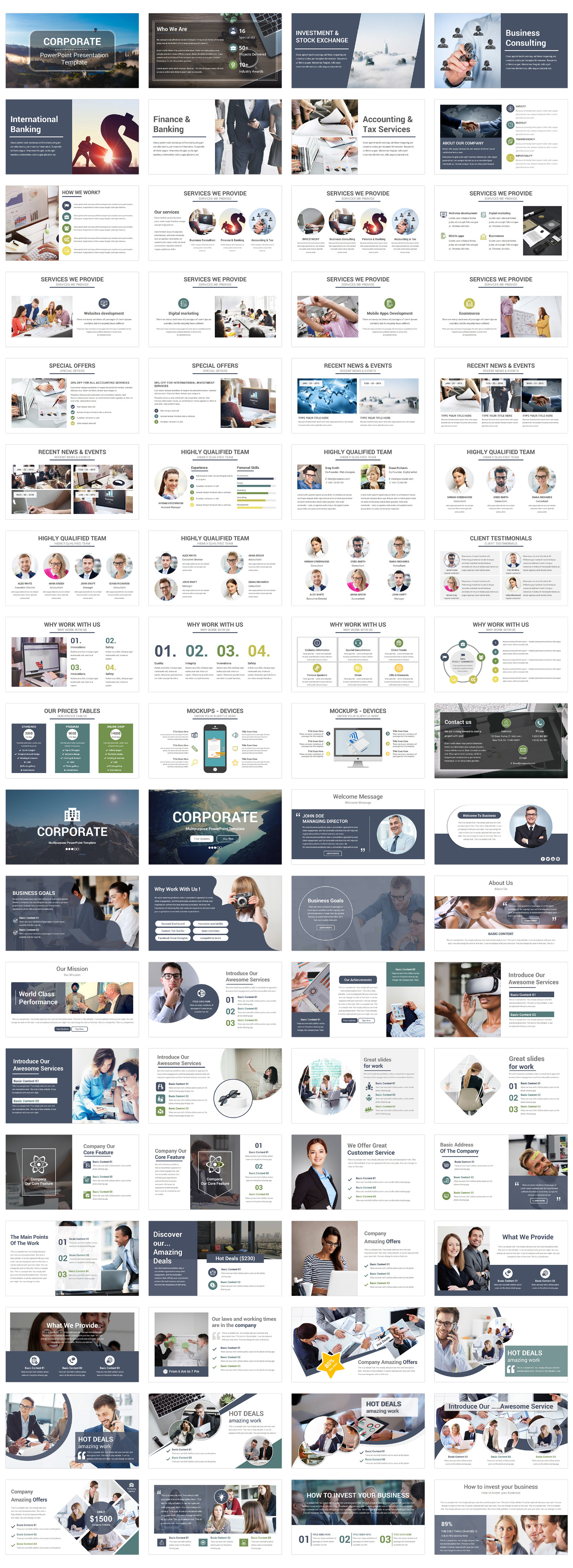 Business Corporate PowerPoint template - TemplateMonster