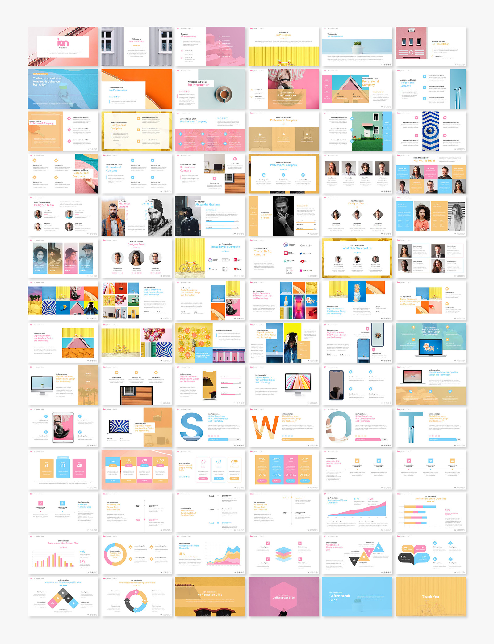 ION Creative Presentation PowerPoint template