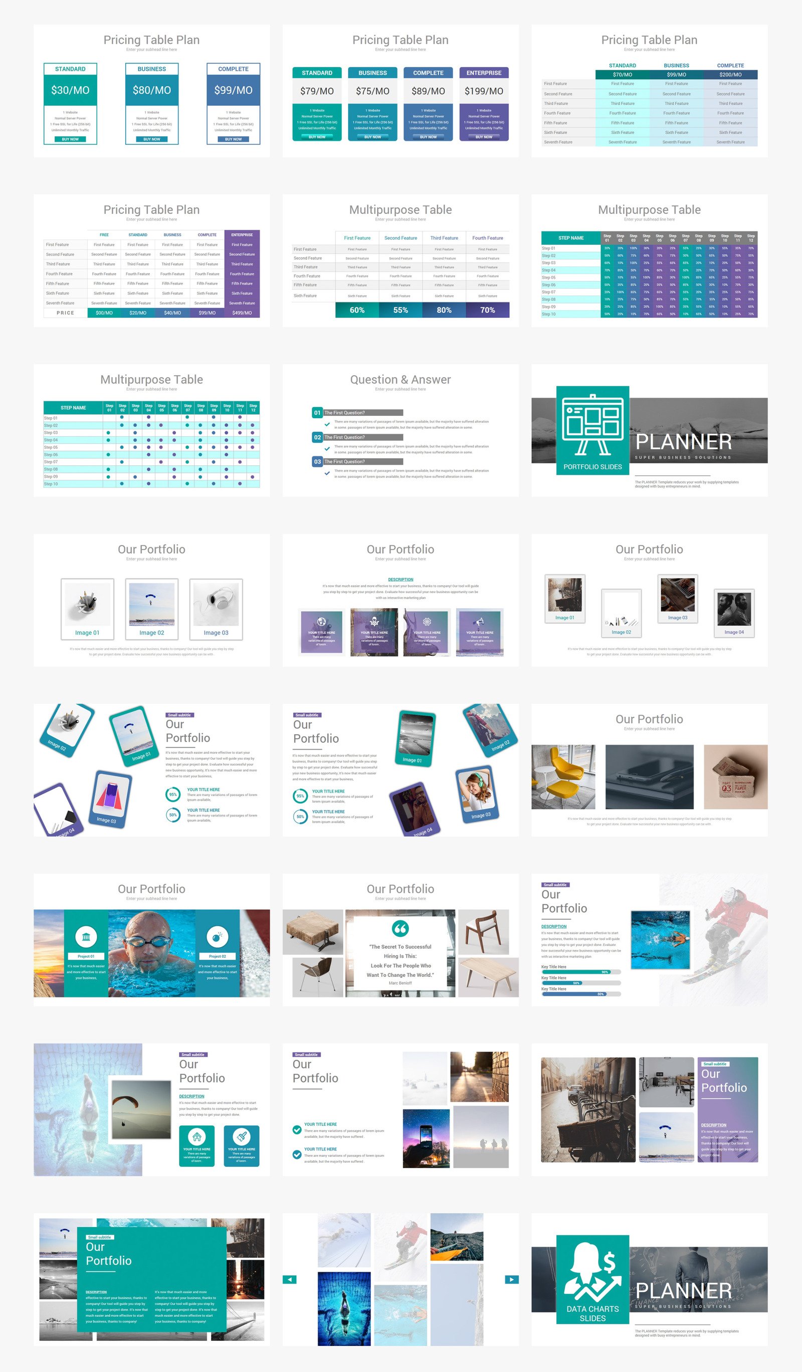 Planner Presentation - Keynote template - TemplateMonster